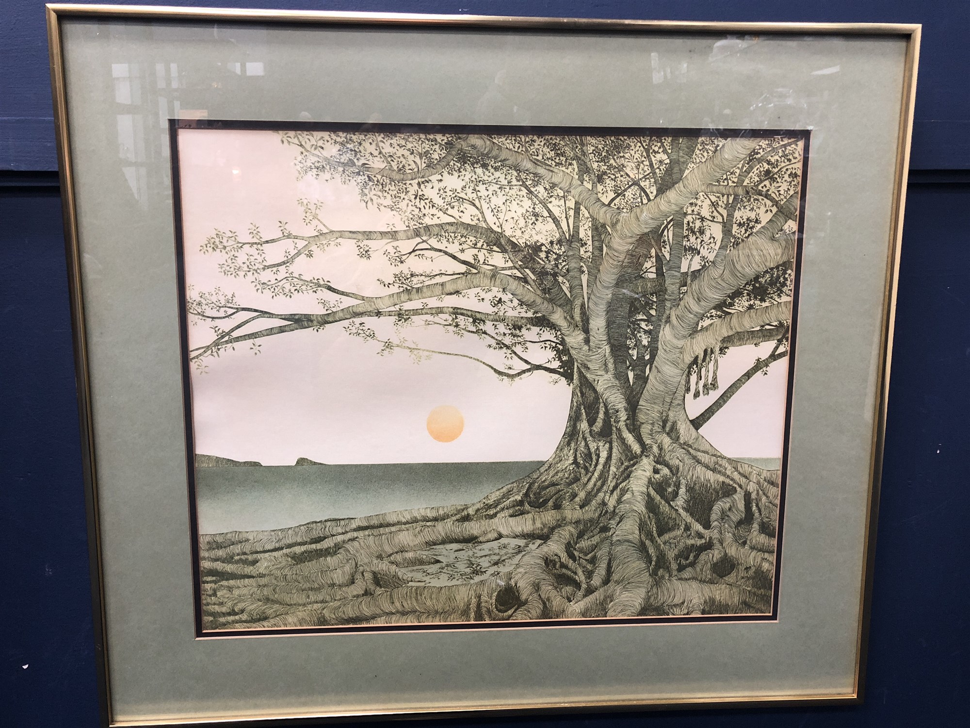 Lot 30 - THE BLUE ROOM, BY AVRIL PATON AND A TROPICAL