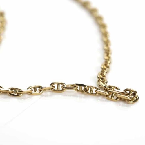 Lot 176 - NINE CARAT GOLD CHAIN NECKLACE marked 375,