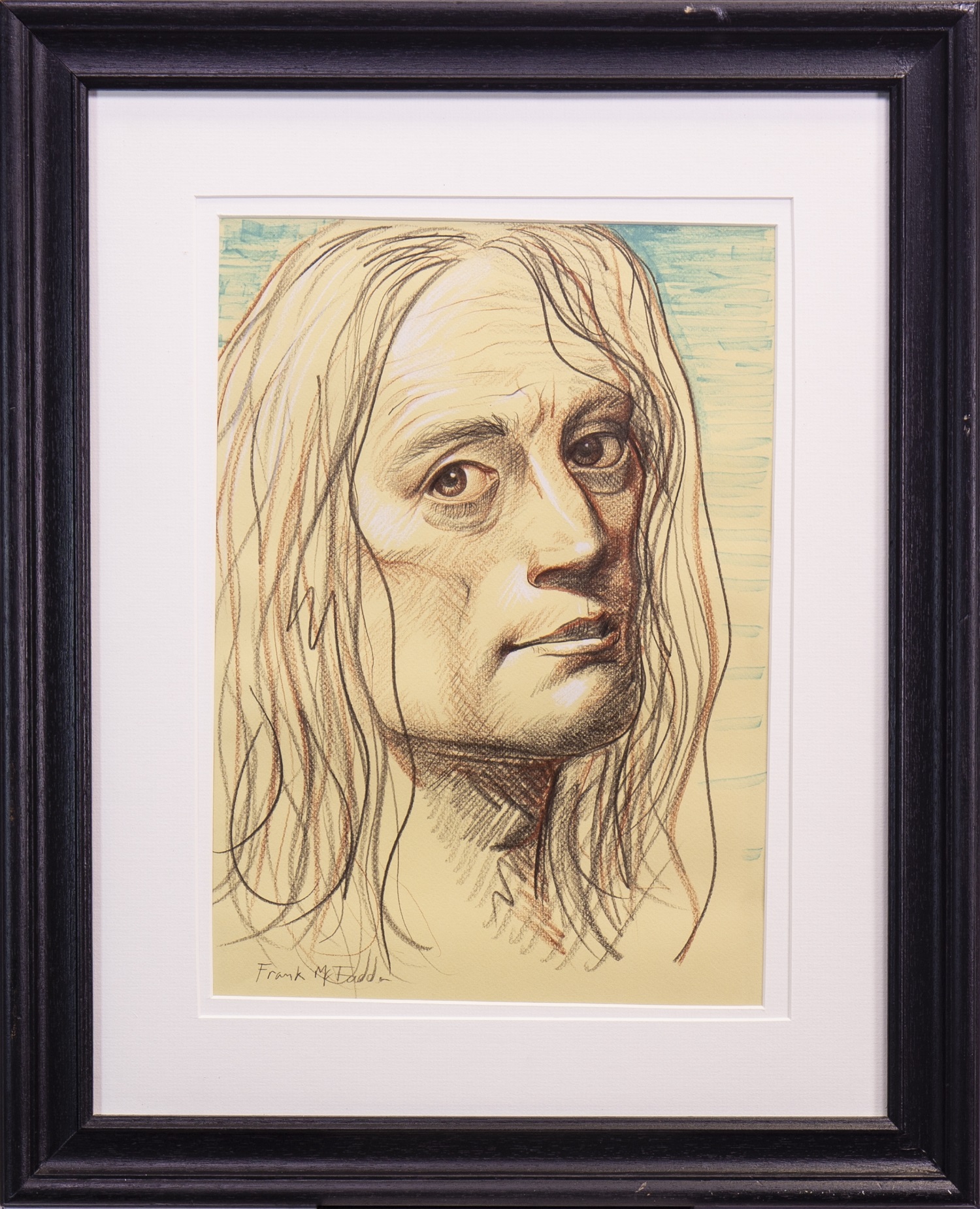Lot 453 - PORTRAIT, A PASTEL BY FRANK MCFADDEN