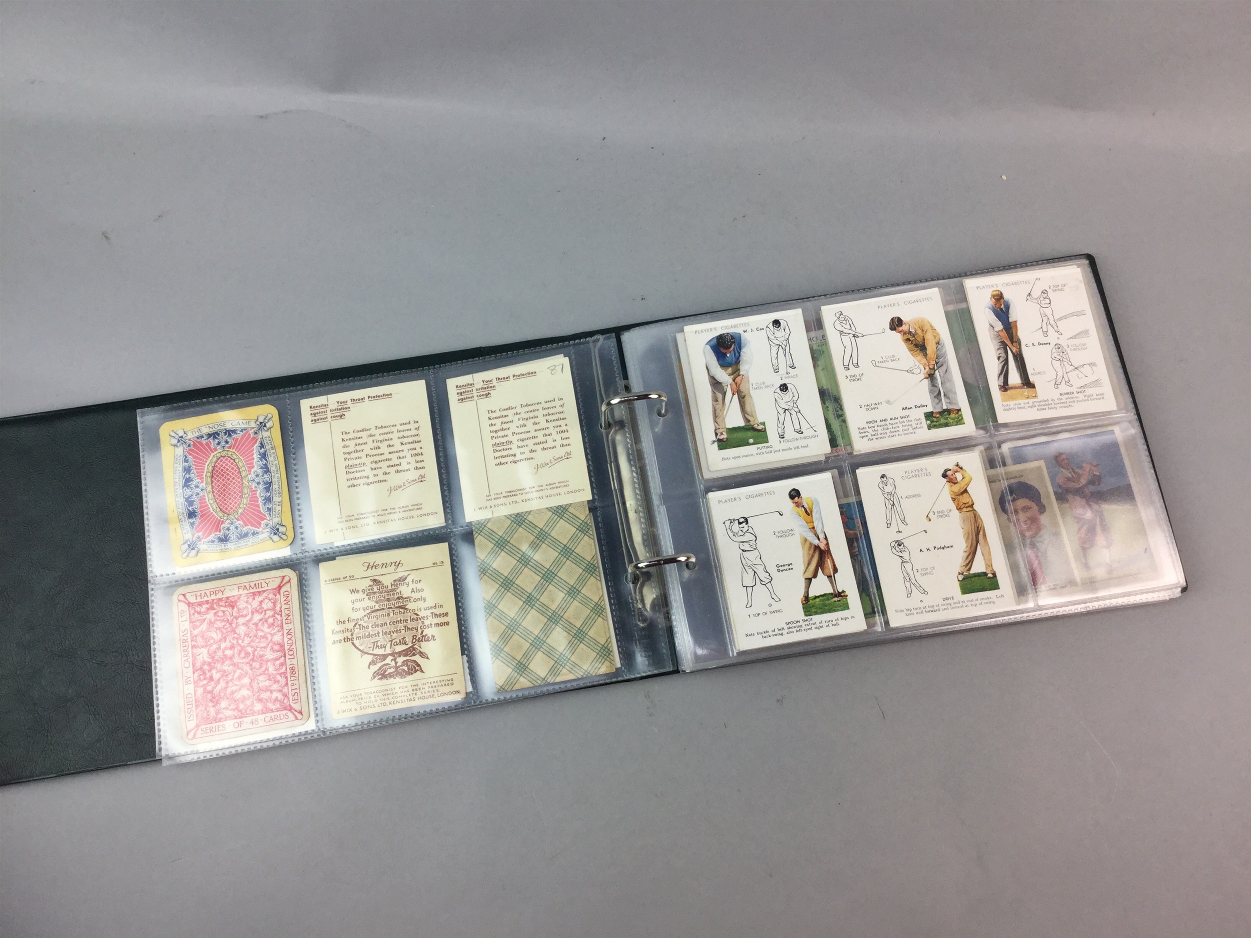 Lot 17 - A CIGARETTE CARD ALBUM
