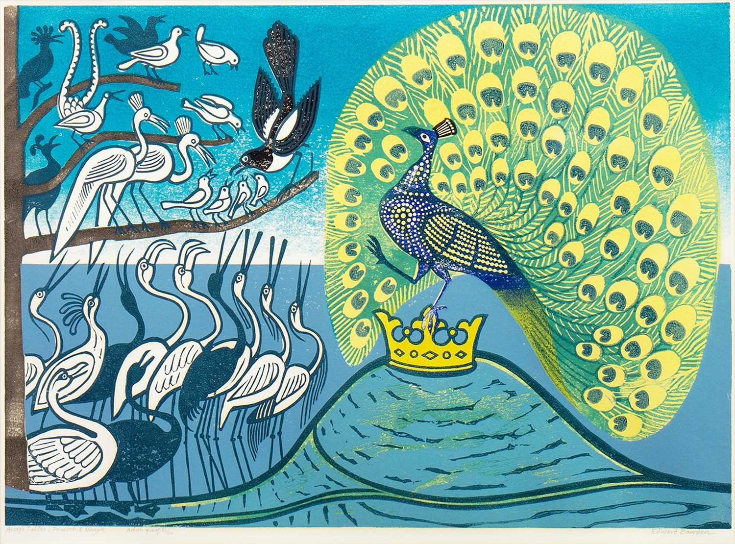 Lot 546 - AESOP'S FABLES,: PEACOCK AND MAGPIE, A