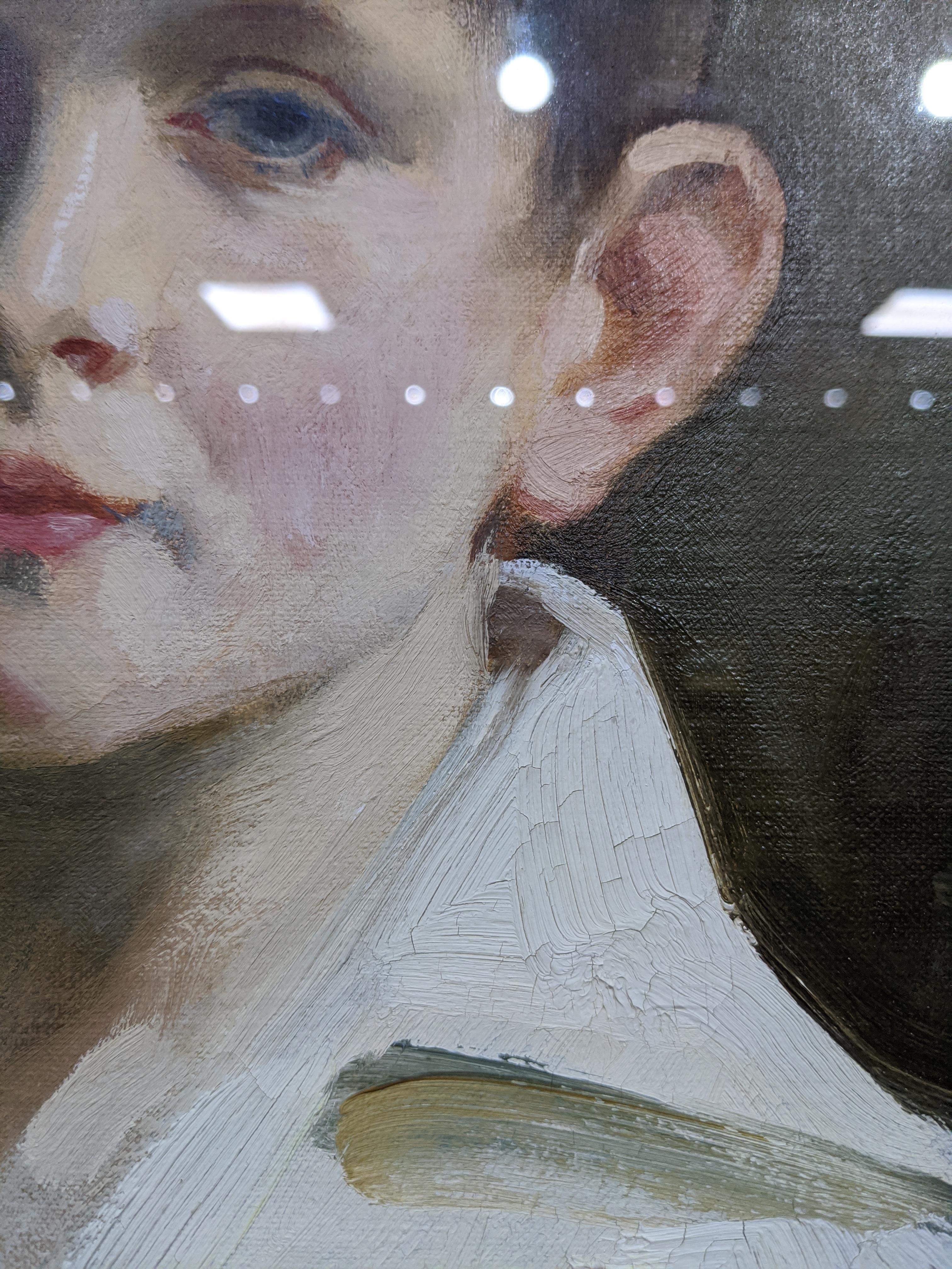Lot 41 - PORTRAIT OF A BOY, AN OIL BY COWAN DOBSON