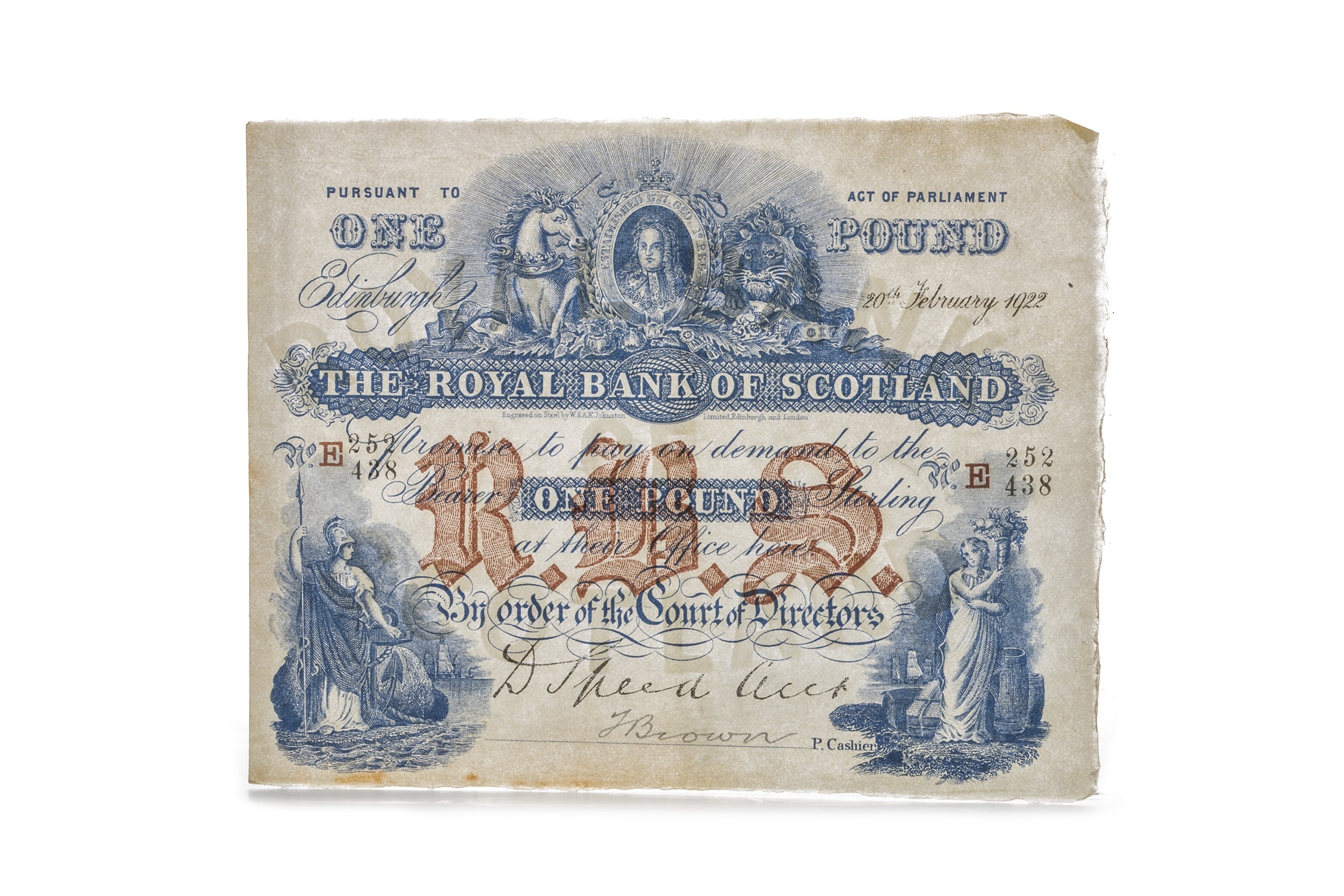 Lot 6 - THE ROYAL BANK OF SCOTLAND ONE POUND £1 NOTE