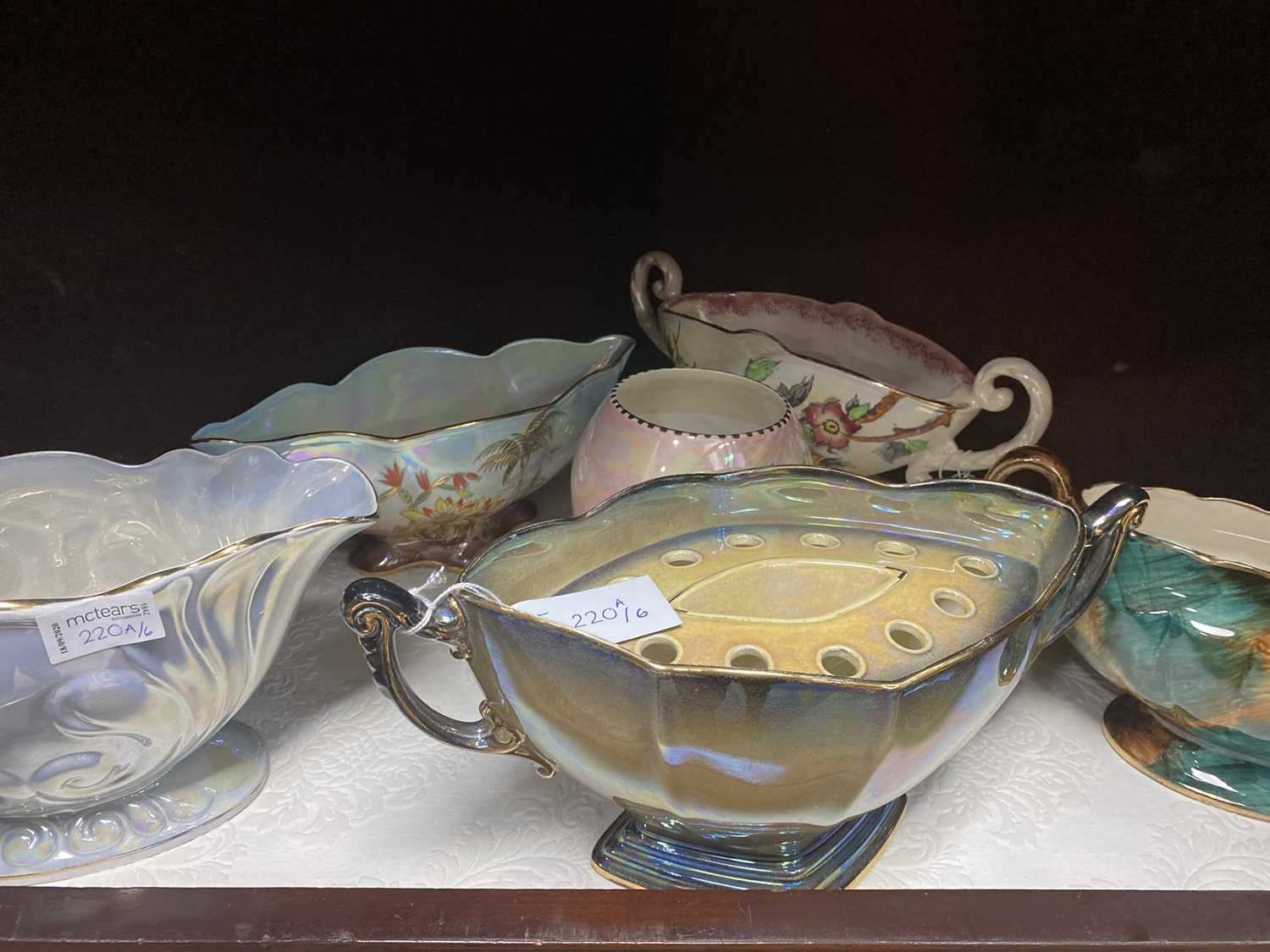 Lot 220 - A ROYAL WINTON VASE AND OTHER CERAMICS