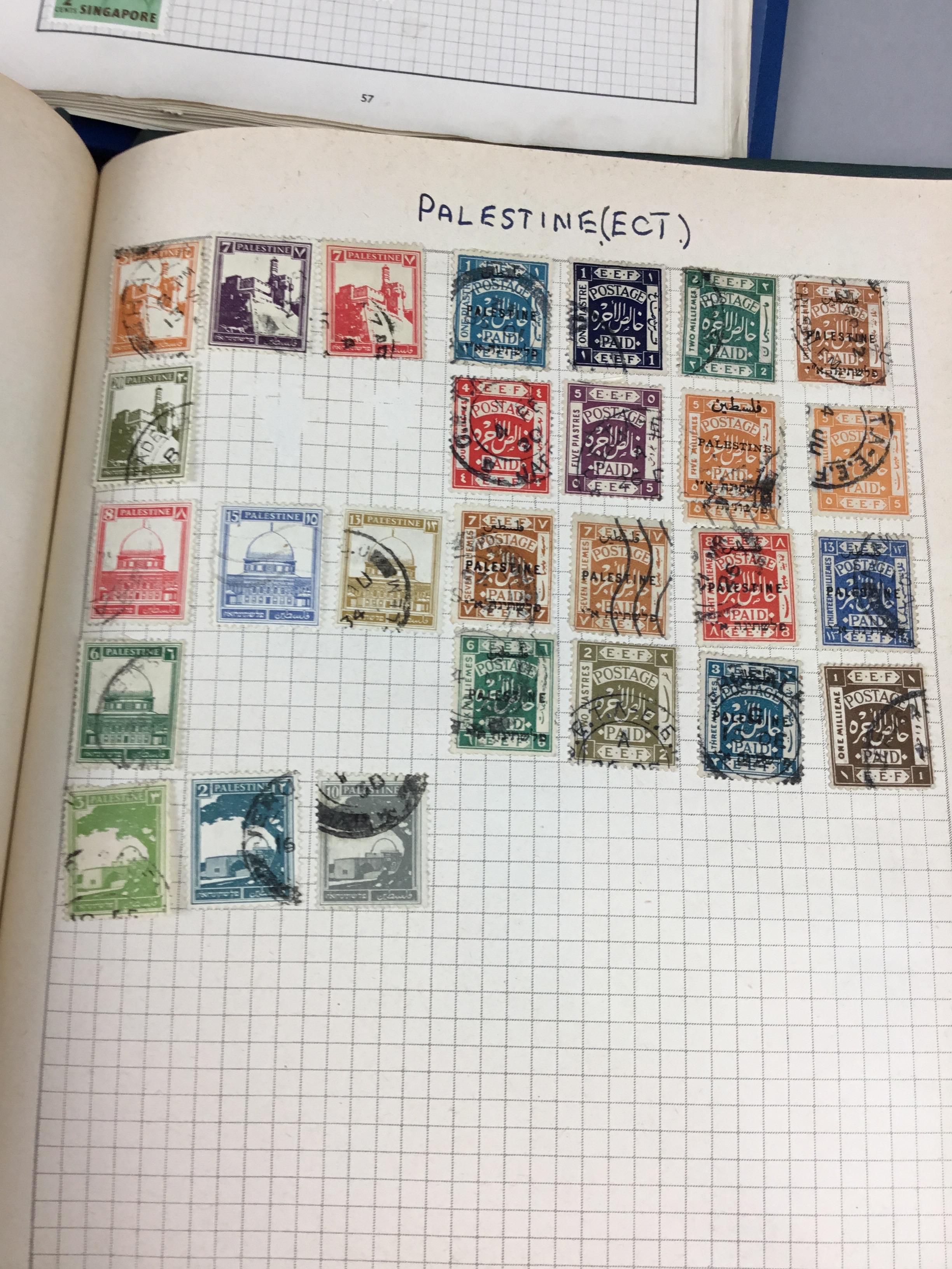 Lot 12 - A COLLECTION OF STAMP ALBUMS