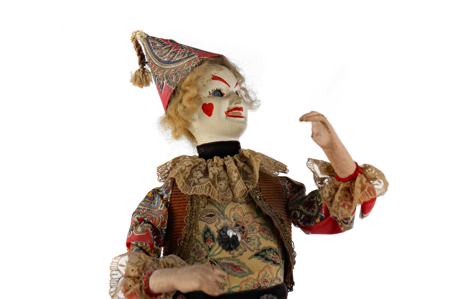 Lot 1396 - A VICTORIAN AUTOMATON OF A CONJURER