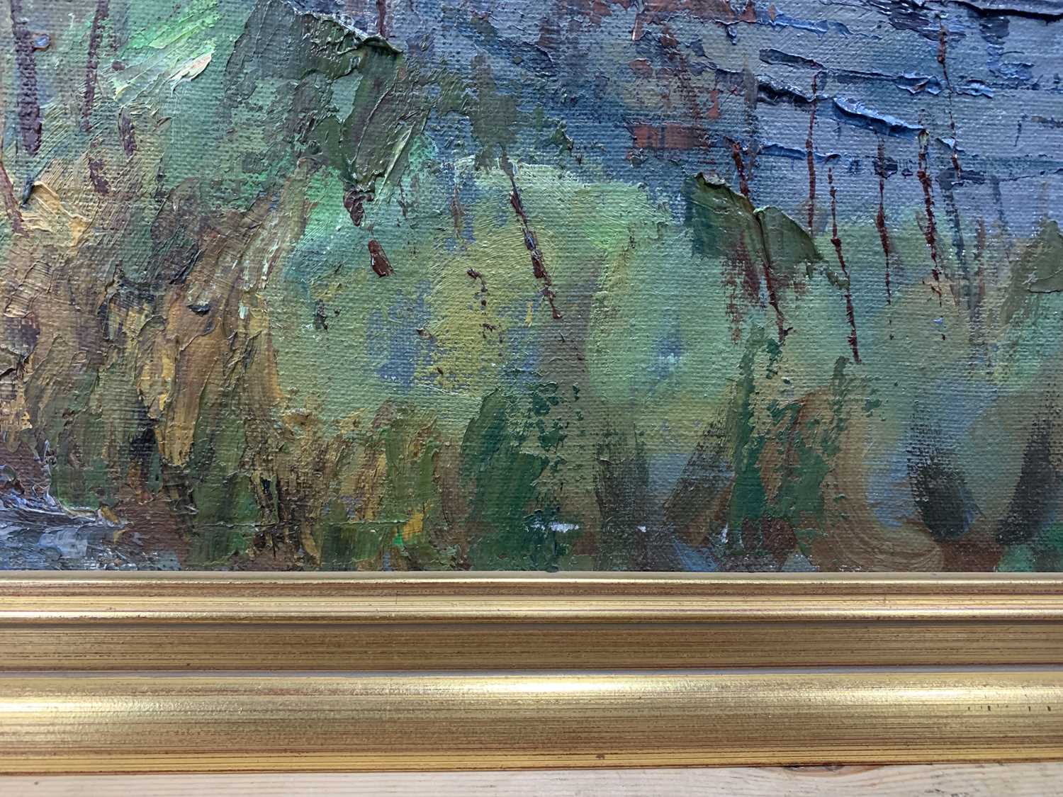 Lot 516 - ROAD TO THE SEA, ORKNEY, AN OIL BY IAN