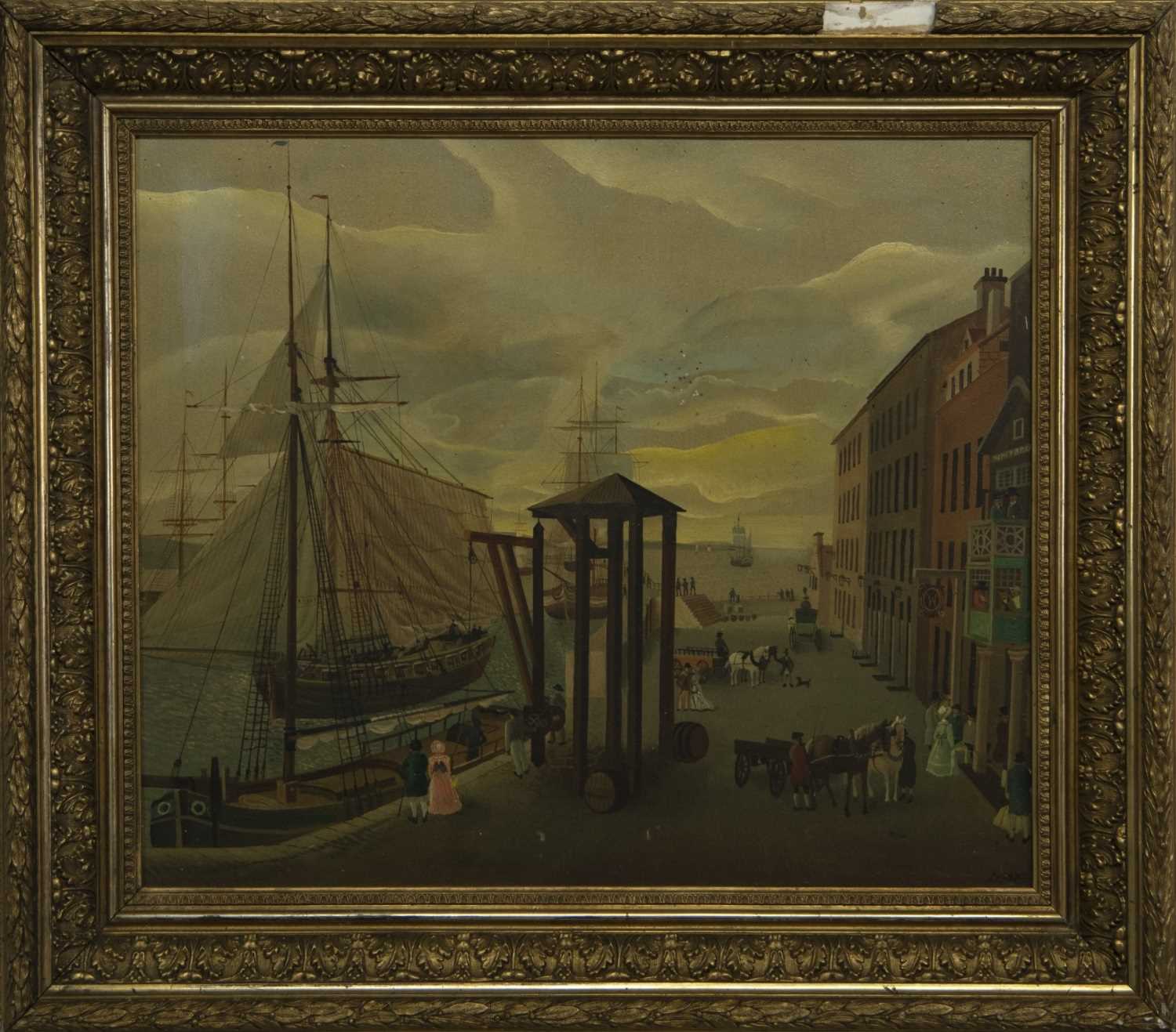 Lot 148 - EDINBURGH DOCKS, AN OIL BY EPPO DOEVE