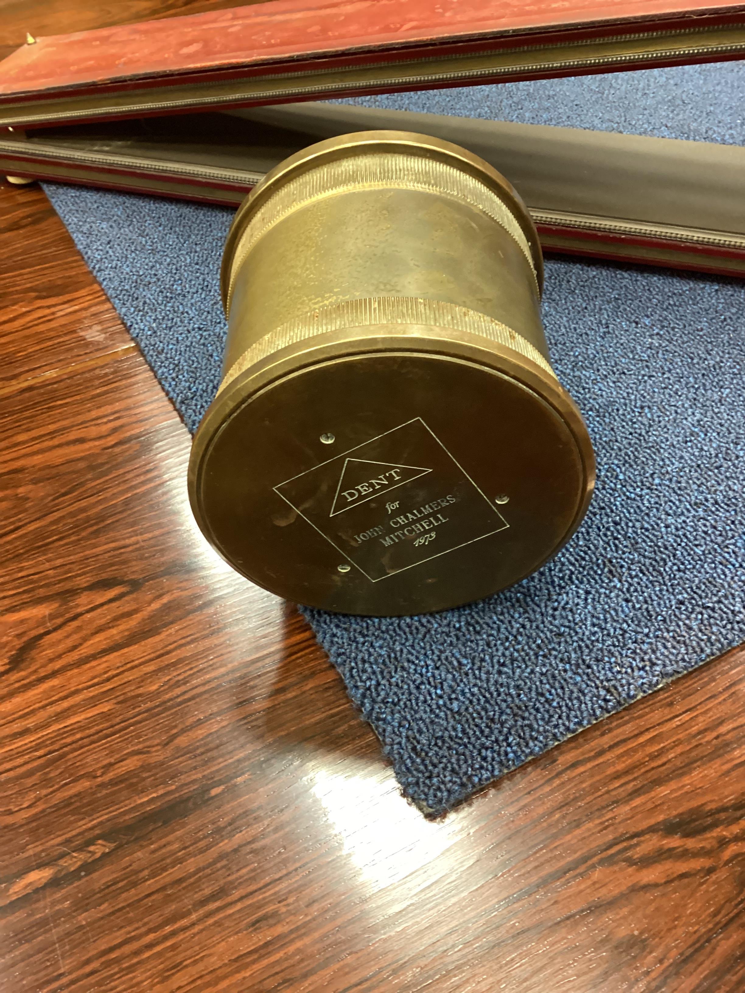 Lot 1111 - AN INCLINED PLANE CLOCK BY DENT OF LONDON