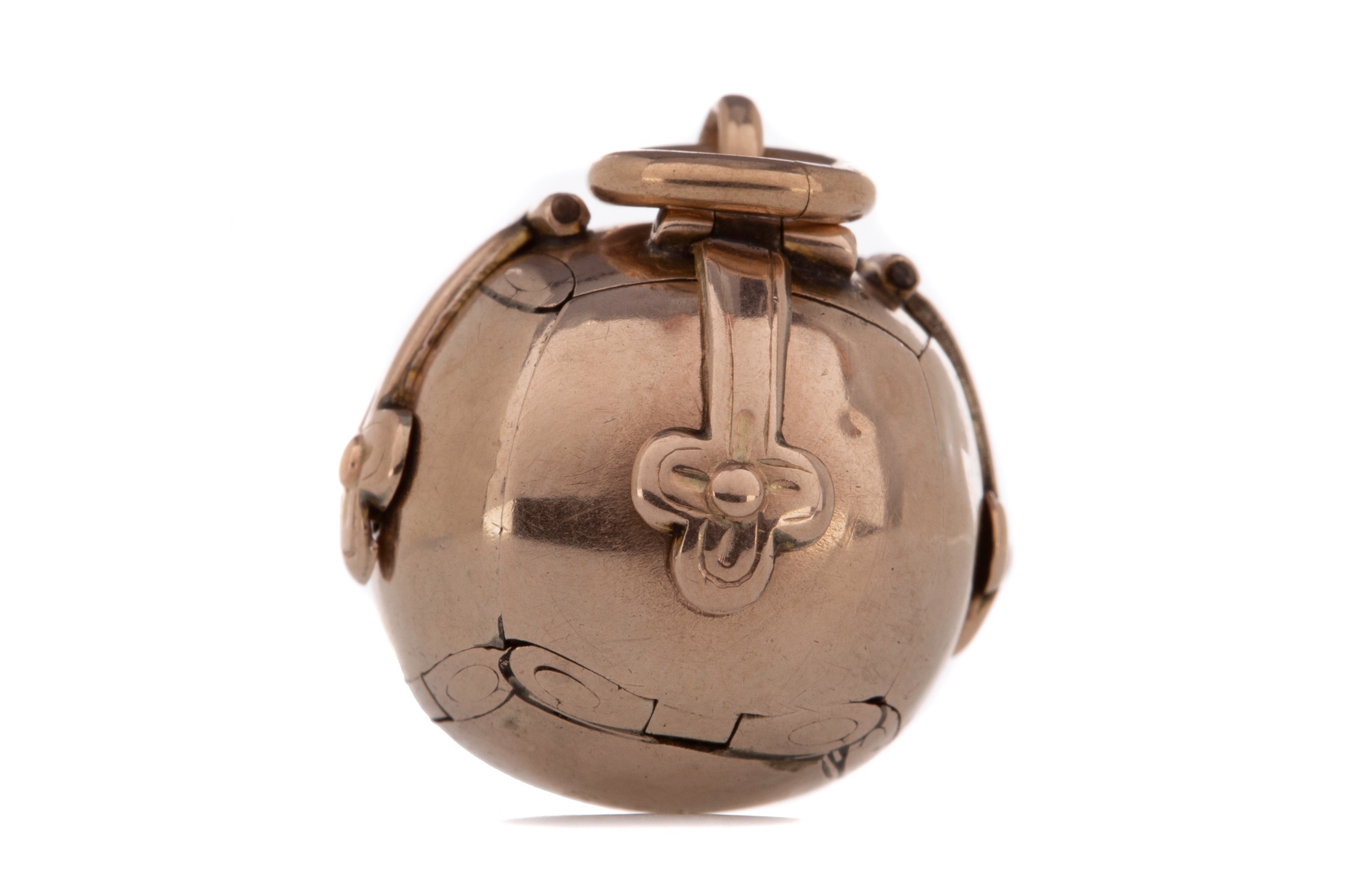 Lot 1106 - A GOLD CASED MASONIC ORB