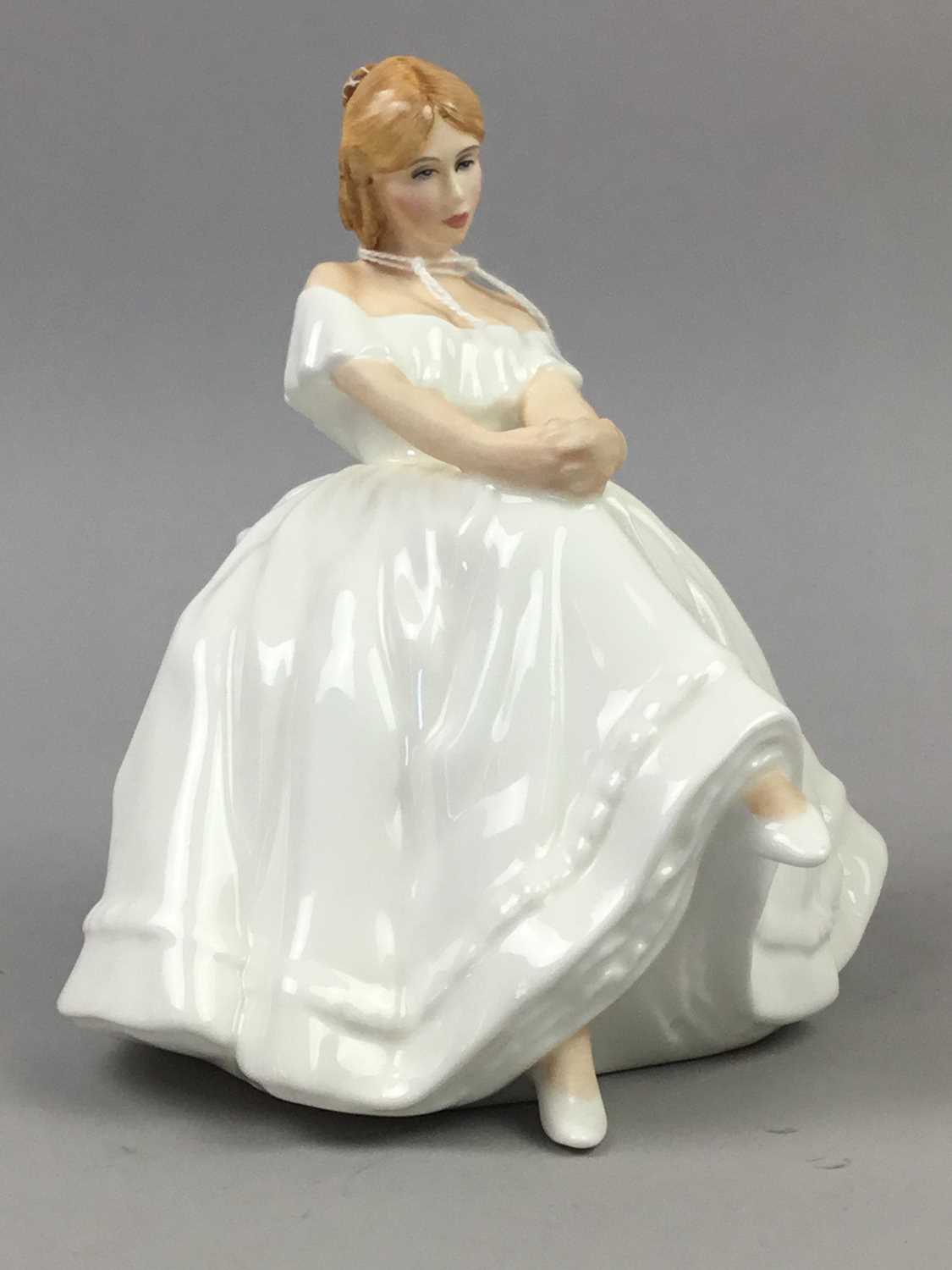Lot 268 - A ROYAL DOULTON FIGURE OF 'HEATHER' AND TWO