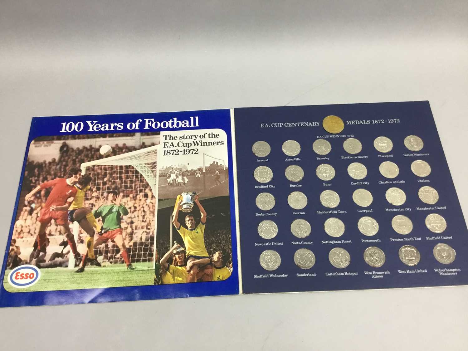 Lot 51 - ESSO F.A. CUP CENTENARY MEDALS 1872-1972