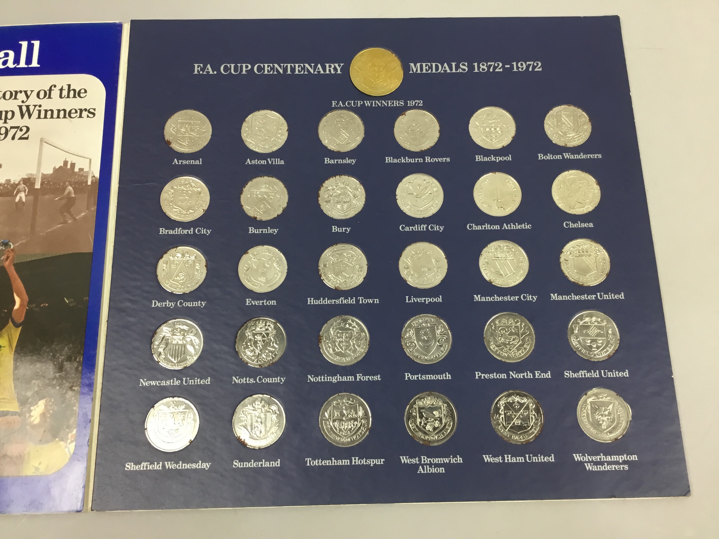 Lot 51 - ESSO F.A. CUP CENTENARY MEDALS 1872-1972