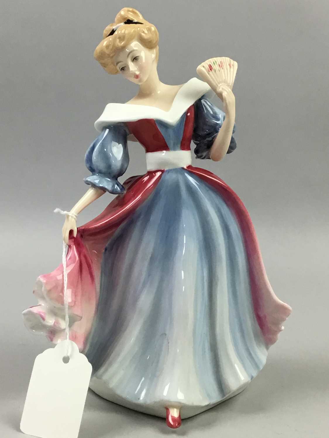Lot 317 - A ROYAL DOULTON FIGURE OF 'LADY WORSLEY' AND