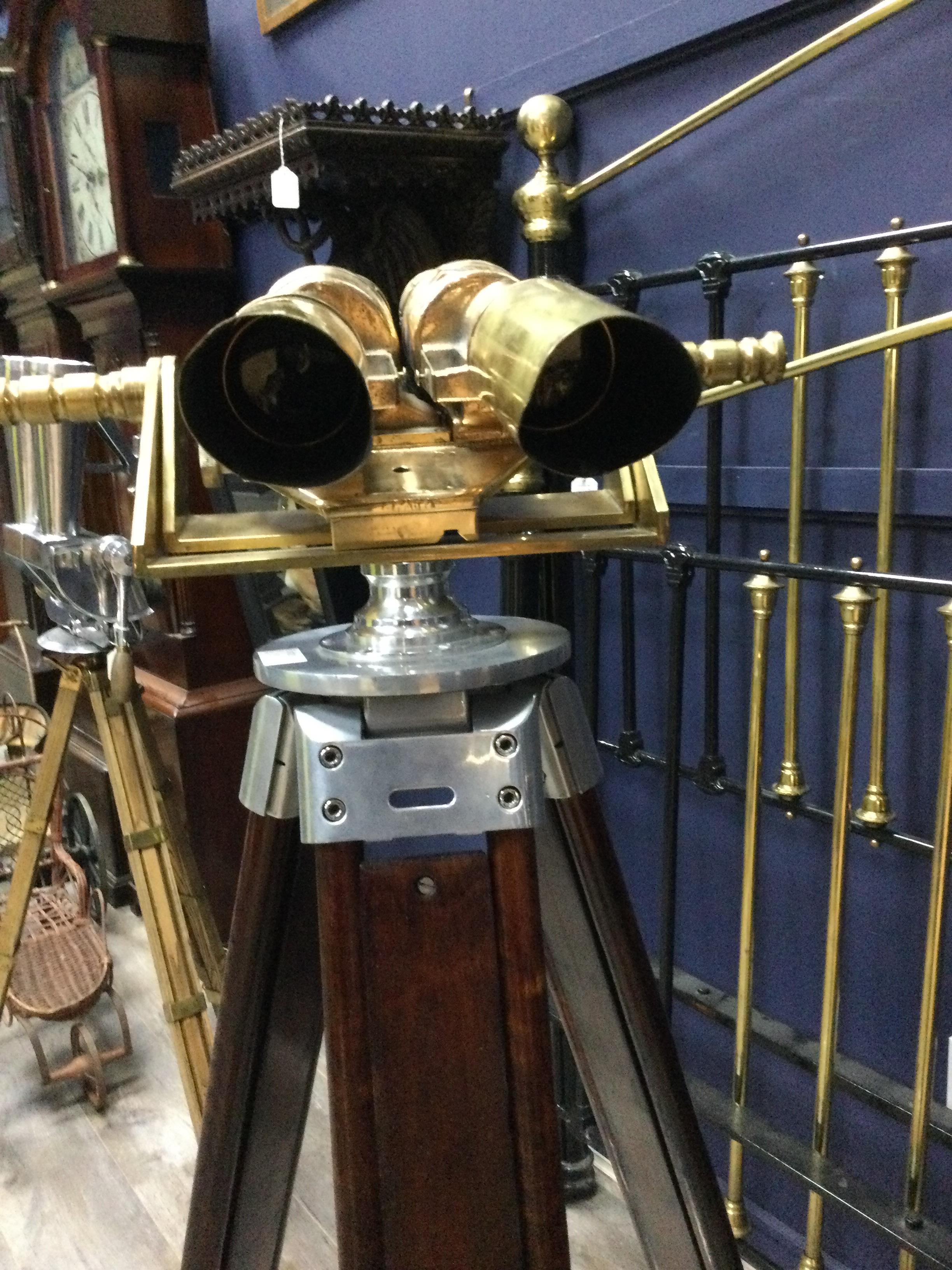 Lot 23 - A PAIR OF WWII PERIOD HUET OF PARIS NAVAL