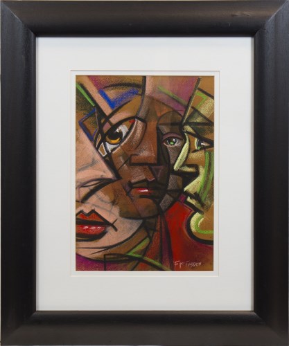Lot 343 - * FRANK MCFADDEN, MULTIFACETED pastel on