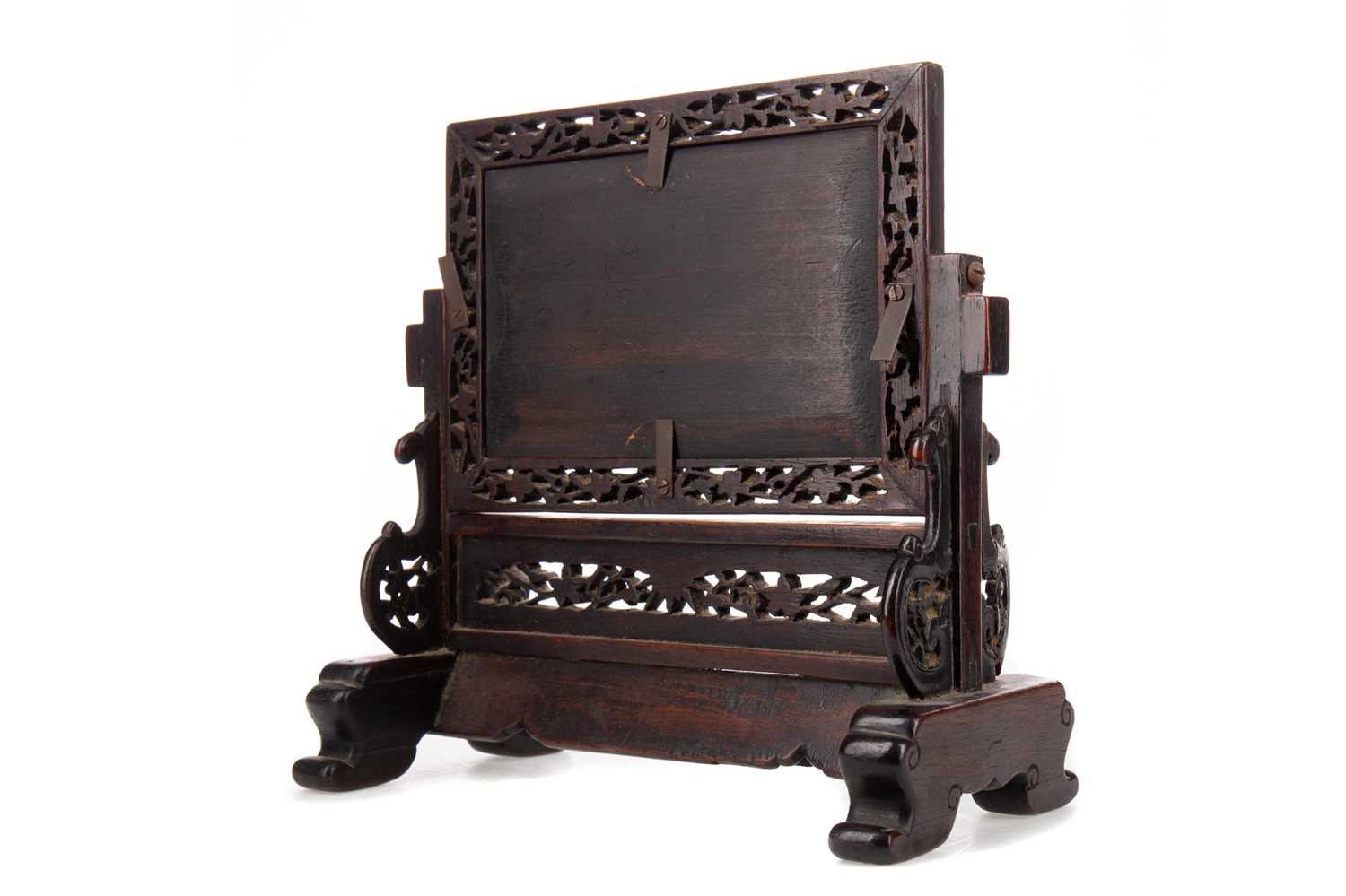Lot 1045 - A LATE 19TH CENTURY CHINESE TABLE SCREEN