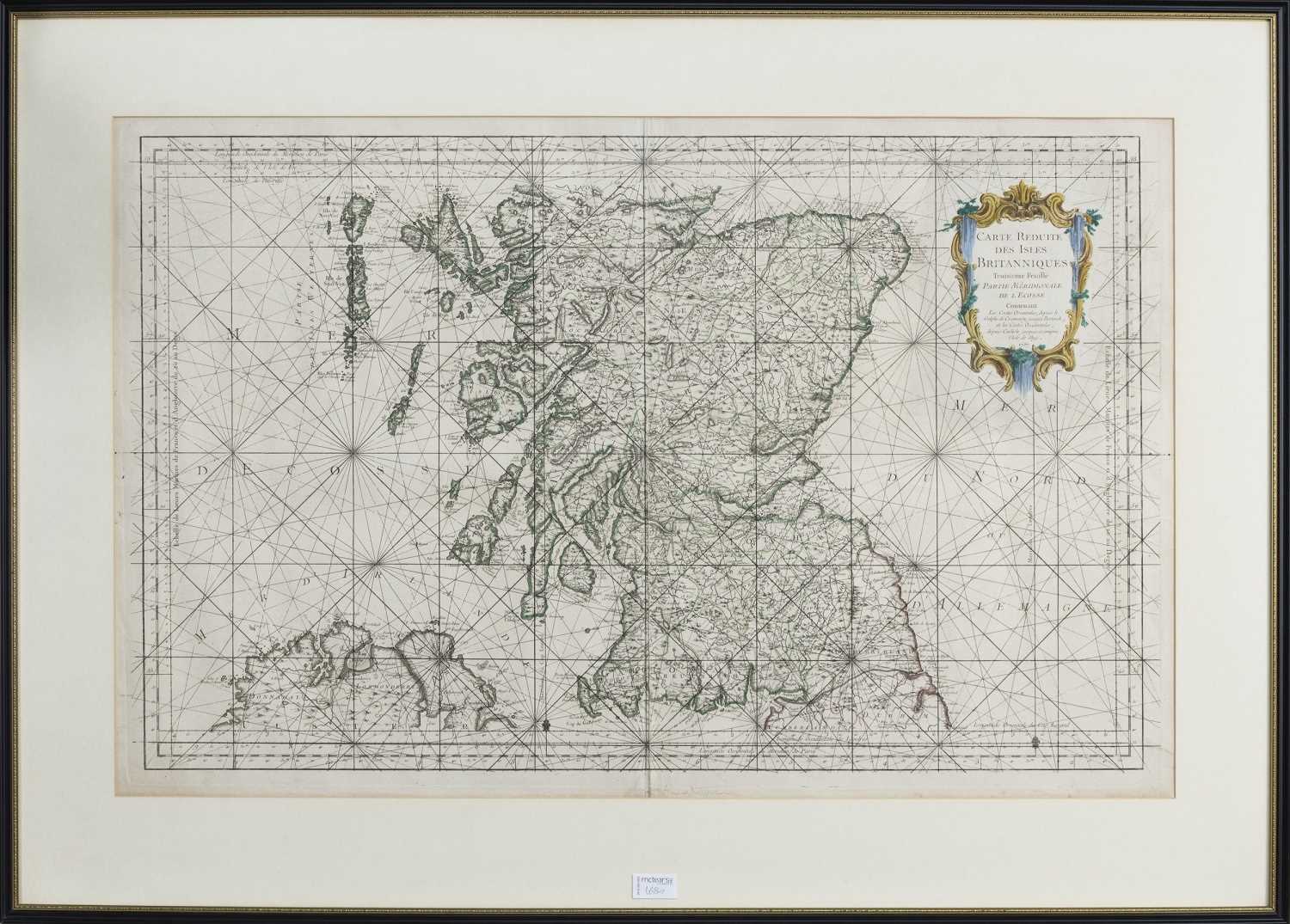 Lot 168 - TWO LARGE 18TH CENTURY FRENCH MAPS OF THE