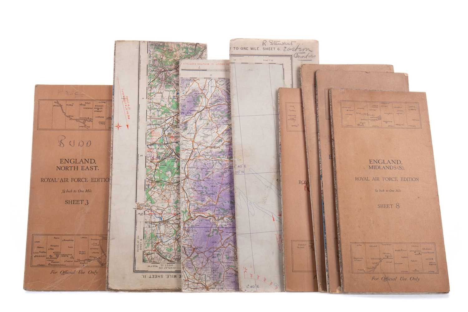 Lot 100 - WWII-PERIOD RAF MAPS