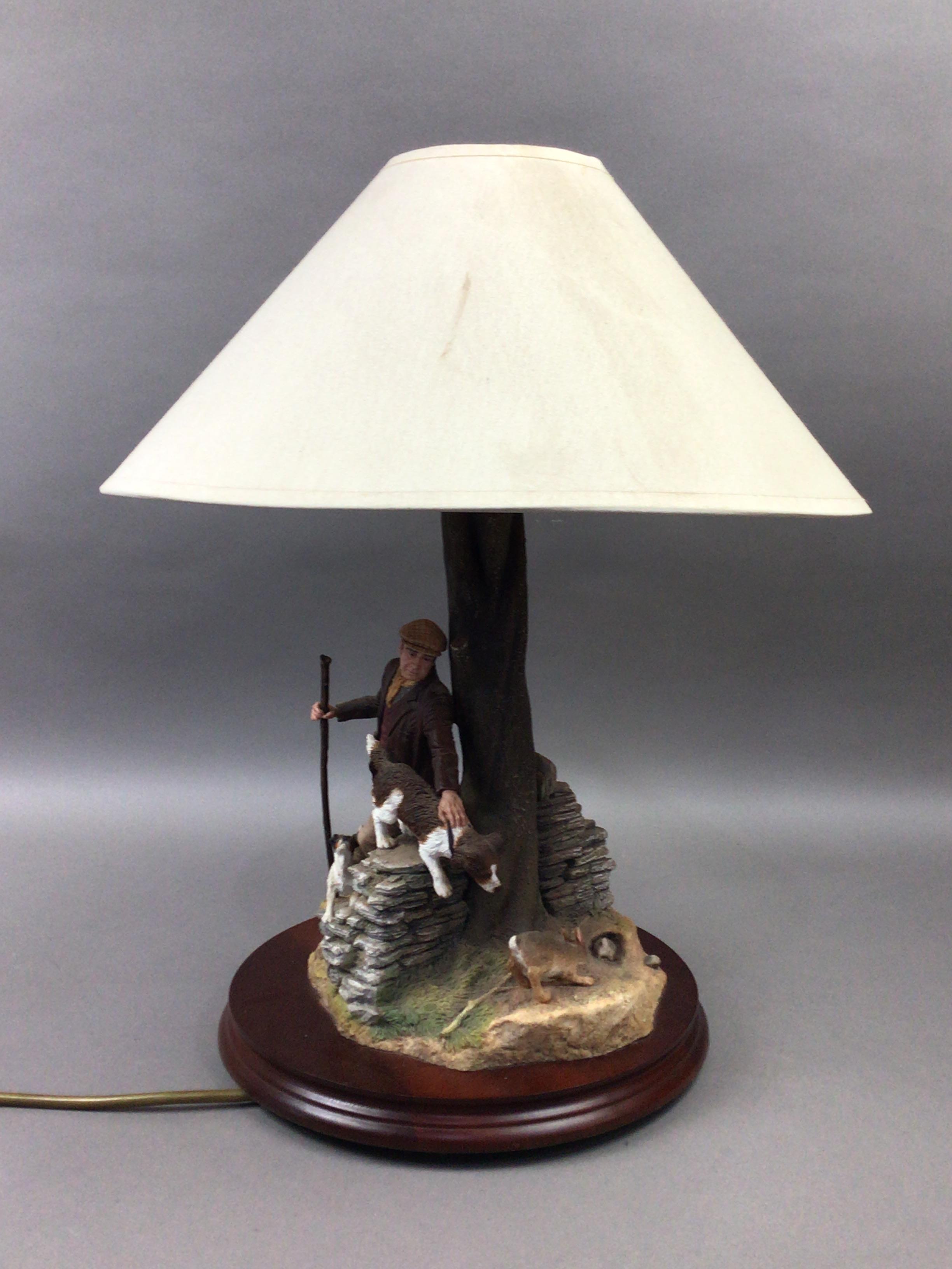 Lot 219 A BORDER FINE ARTS TABLE LAMP