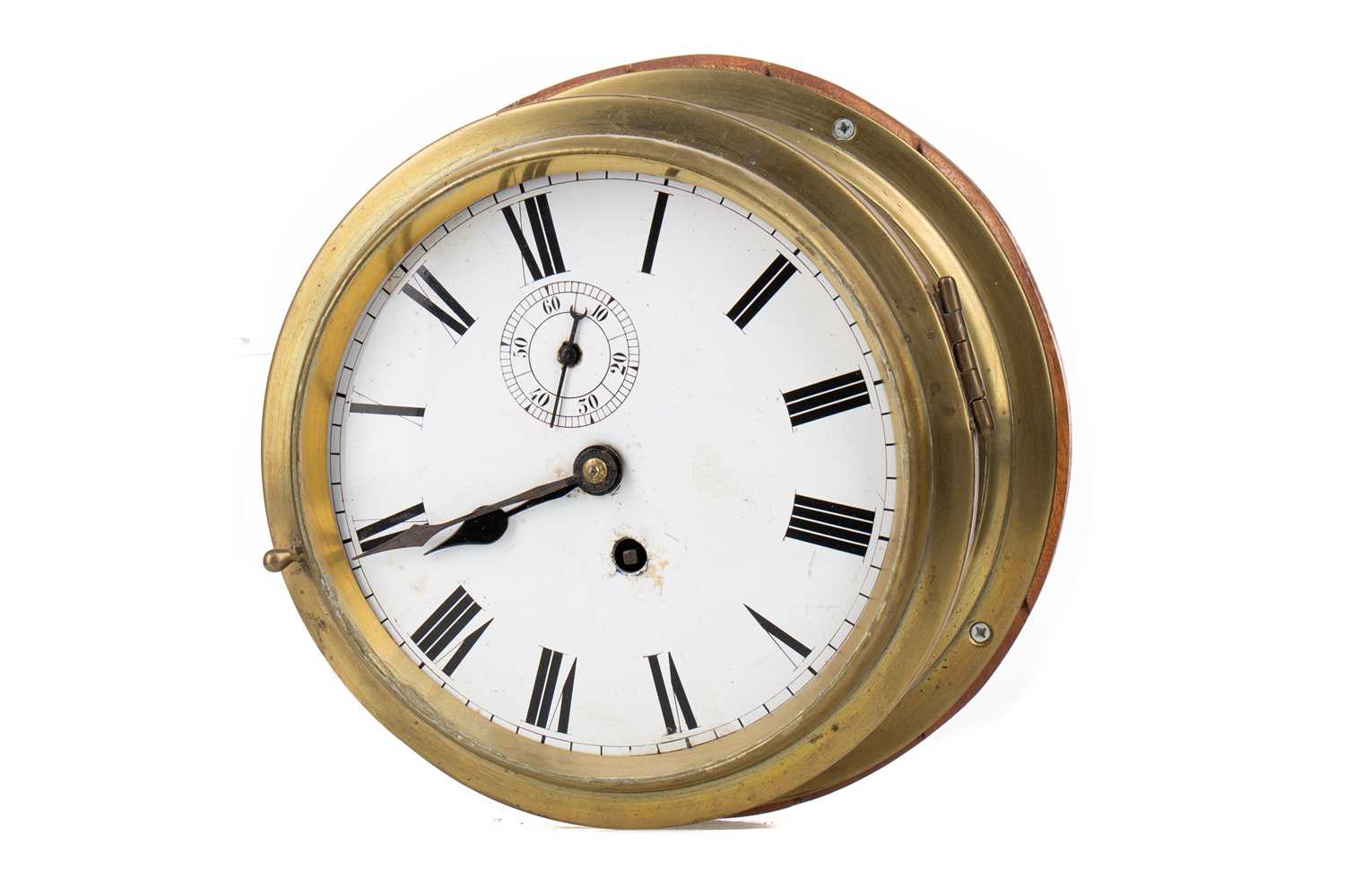 Lot 664 - AN EARLY TO MID-20TH CENTURY SHIP'S BULKHEAD