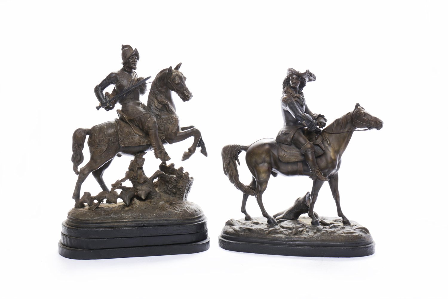 Lot 936 - VICTORIAN SPELTER FIGURE modelled as a