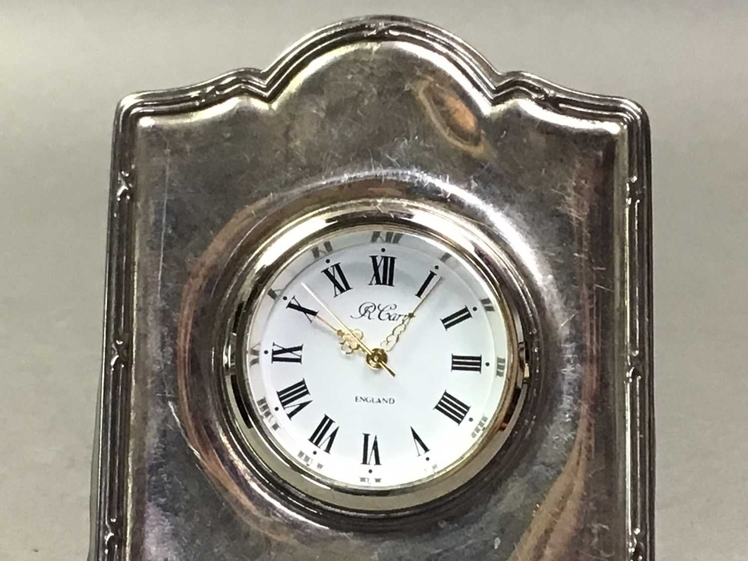 Lot 659 - CONCORDE SILVER CLOCK