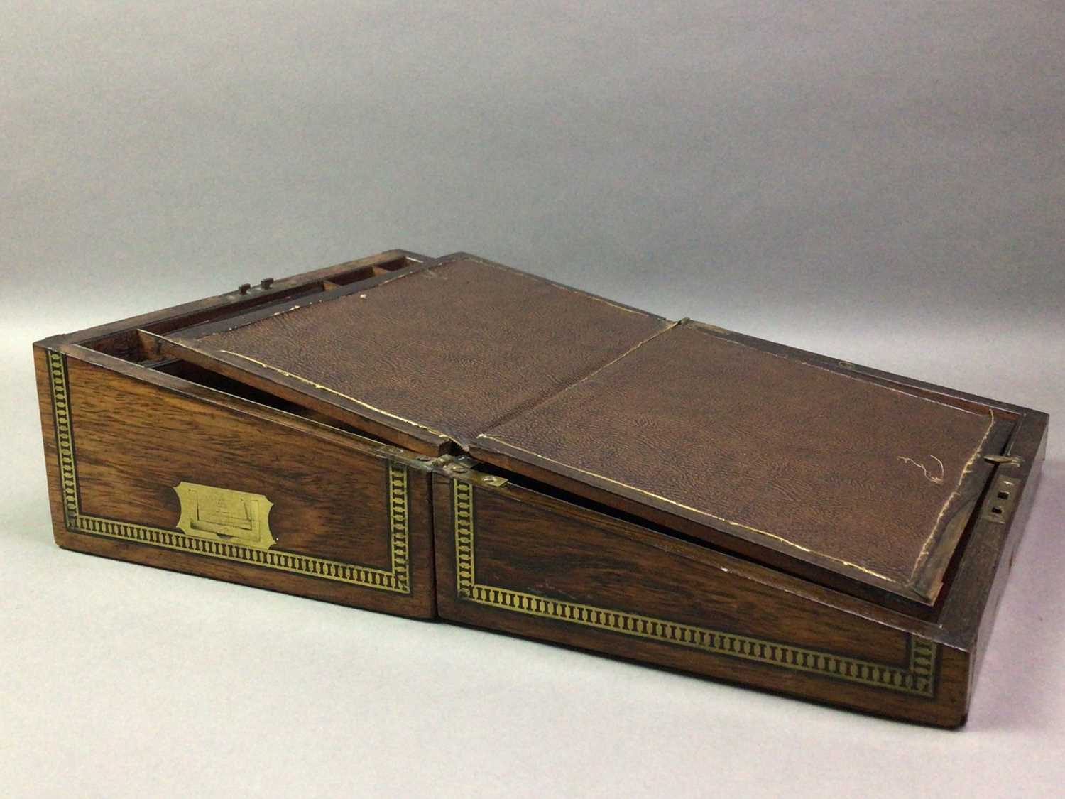 Lot 32 - EDWARDIAN WRITING SLOPE