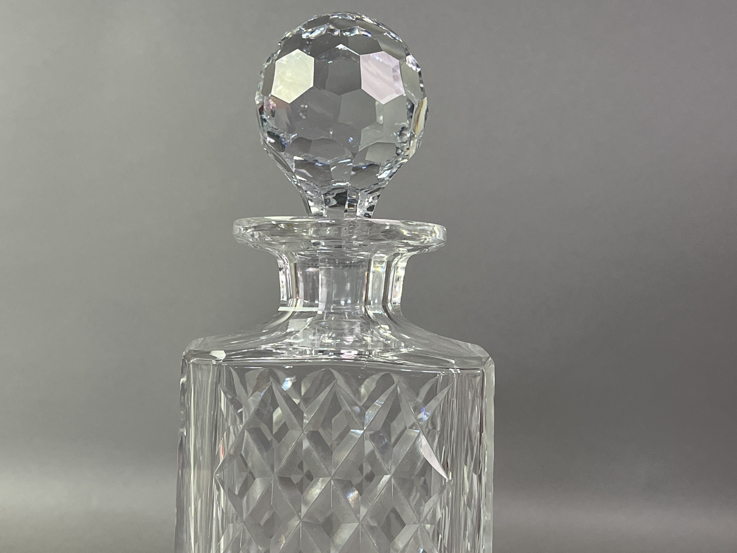 Lot 593 - THOMAS WEBB CUT GLASS DECANTER