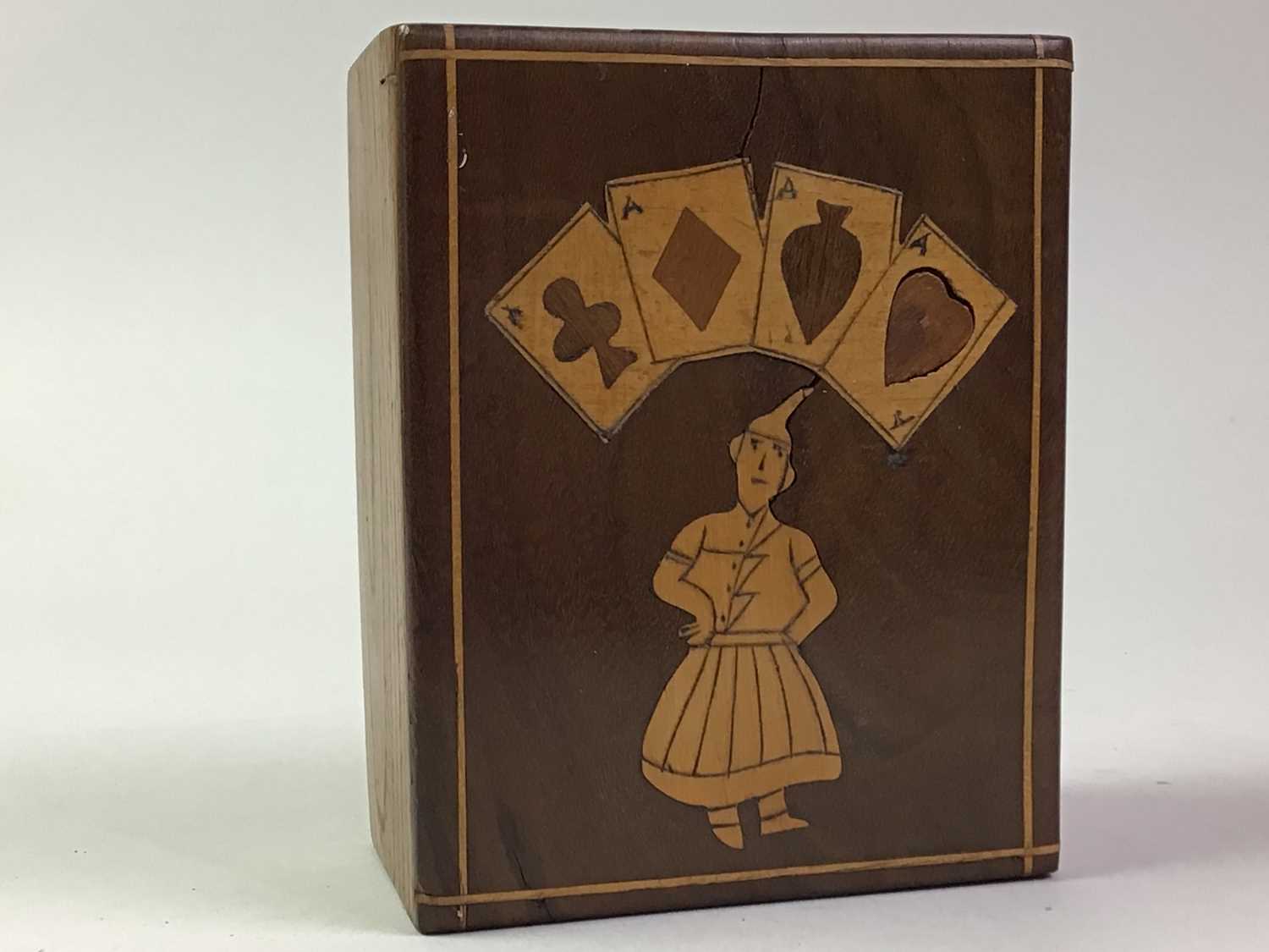 Lot 392 - VINTAGE CARD BOX,
