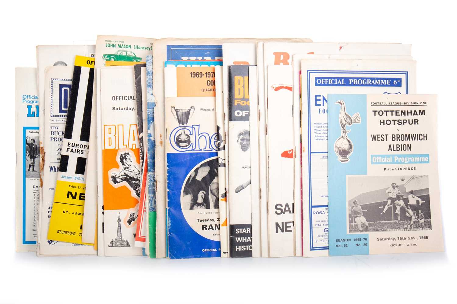 Lot 1699 - ENGLISH DOMESTIC, COLLECTION OF PROGRAMMES,