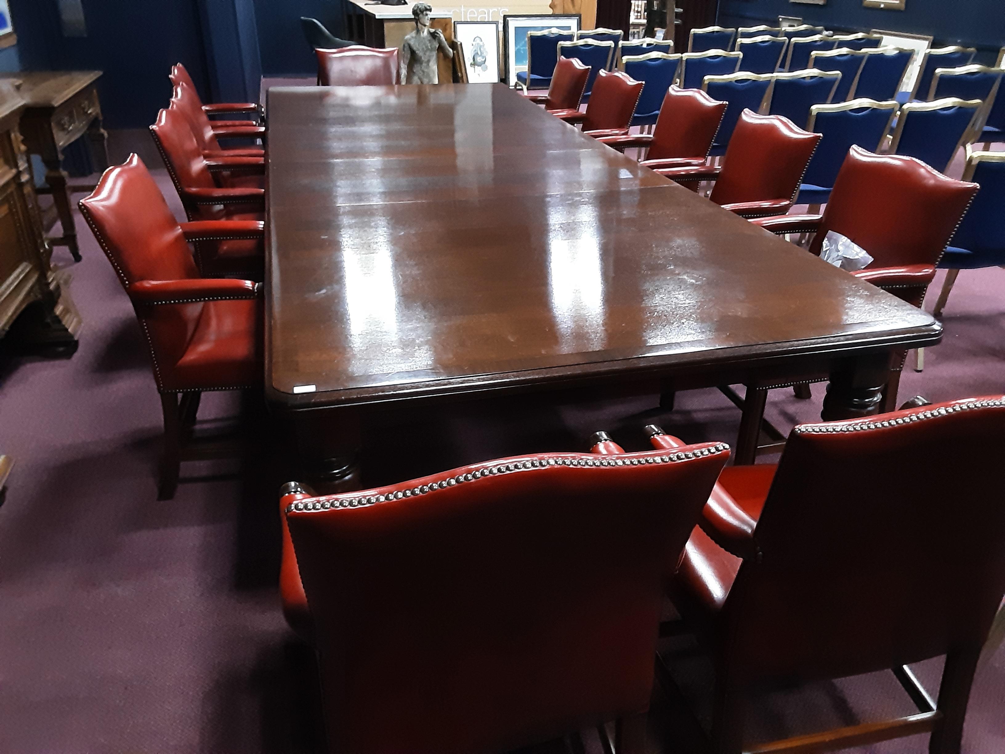 Lot 329 - SET OF TWELVE BOARDROOM CHAIRS,