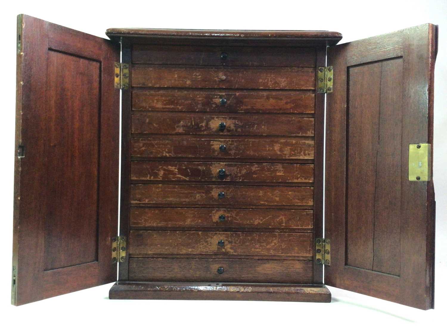 Lot 415 Small Mahogany Collectors Cabinet