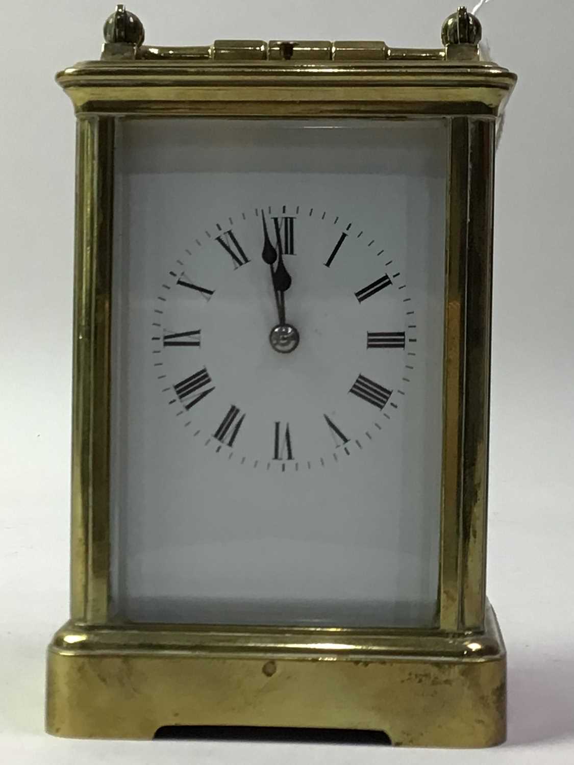 Lot 499 - BRASS REPEATER CARRIAGE CLOCK,