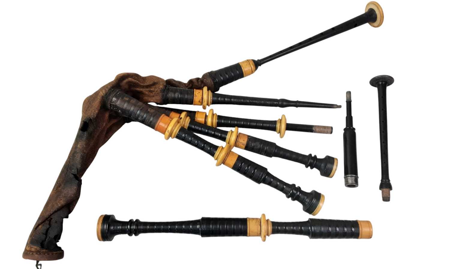 Lot 981 - SET OF BAGPIPES,