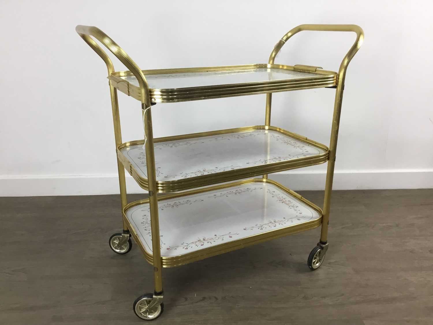 Lot 93 - GROUP OF THREE TEA TROLLIES,