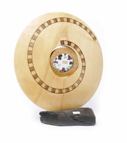Lot 177 - * SCOTT IRVINE, DISCUS wooden sculpture with