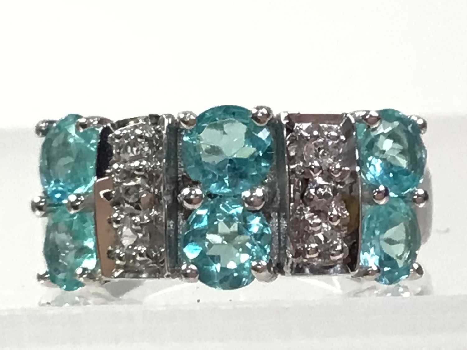 Lot 315 - COLLECTION OF SILVER GEM SET JEWELLERY,