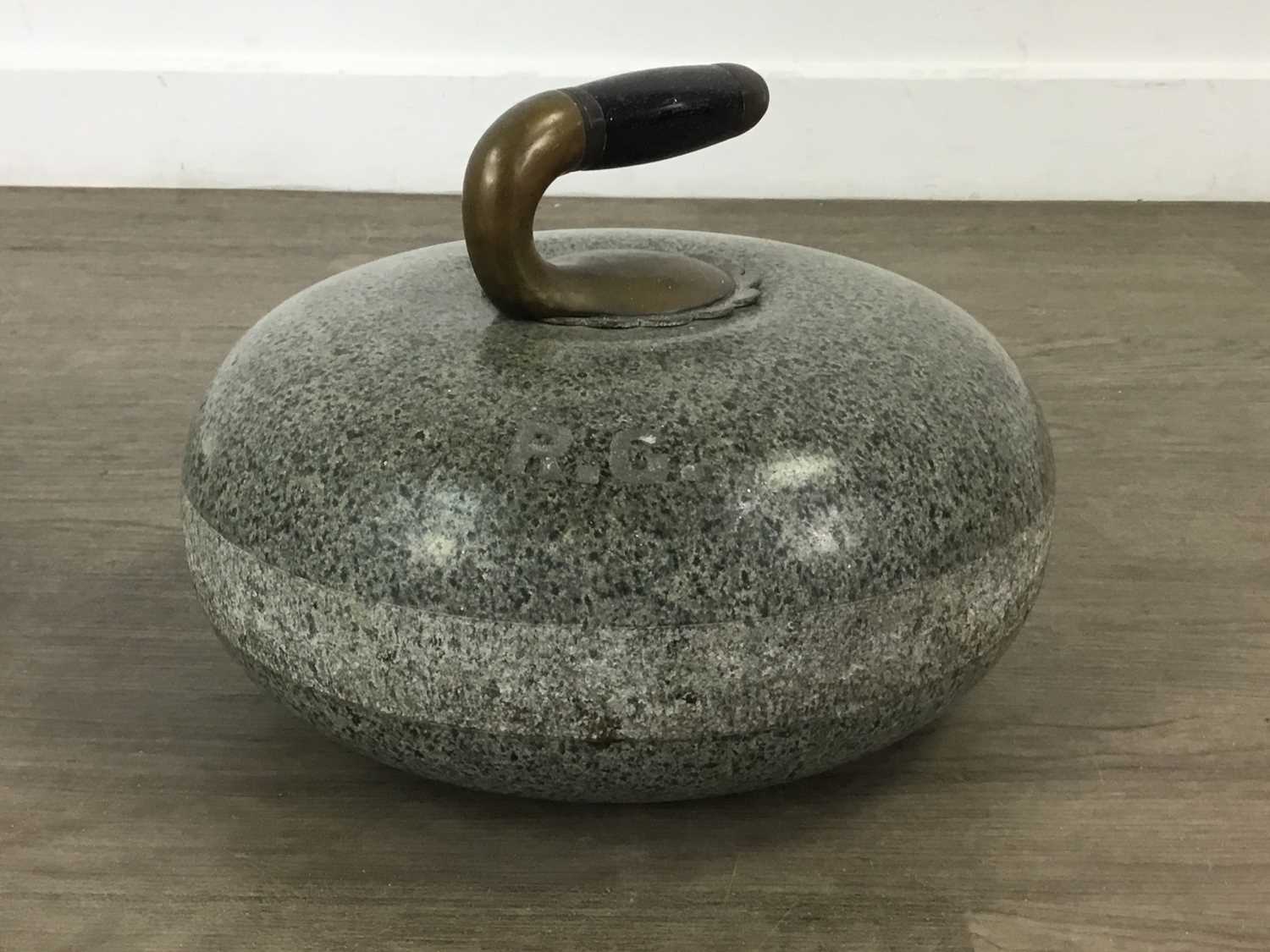 Lot 1708 - PAIR OF AILSA CRAIG GRANITE CURLING STONES,