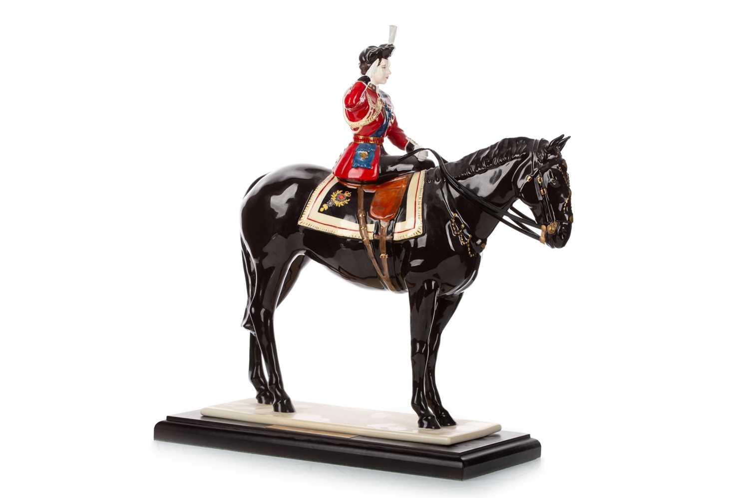 Lot 1358 - TIMOTHY POTTS FOR COALPORT, TROOPING THE