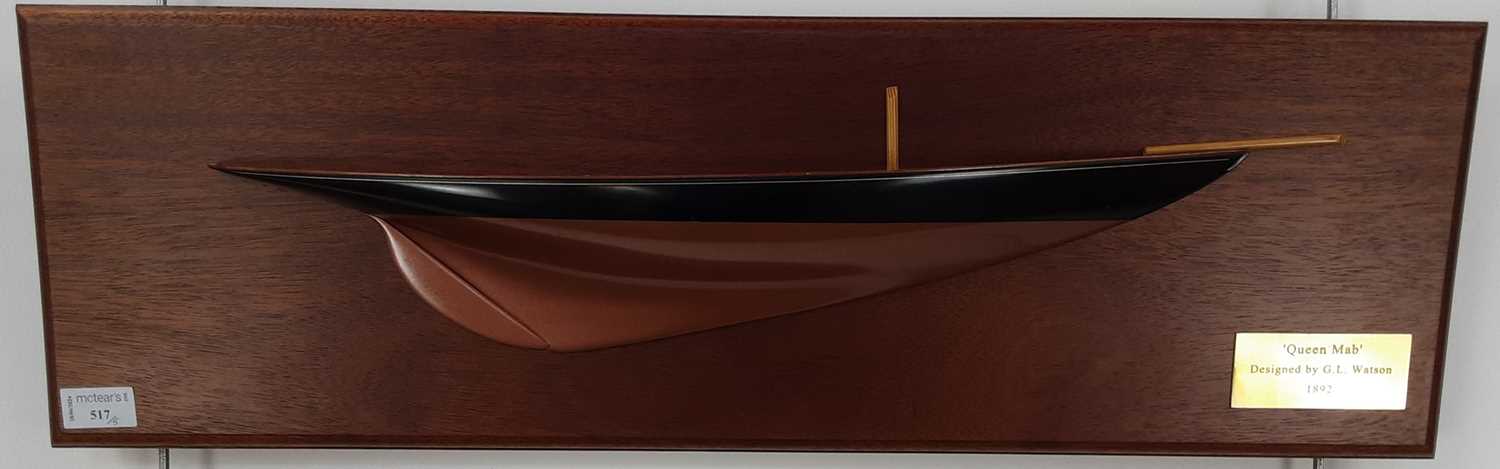 Lot 517 - HALF HULL MODEL OF 'THE QUEEN MAB',