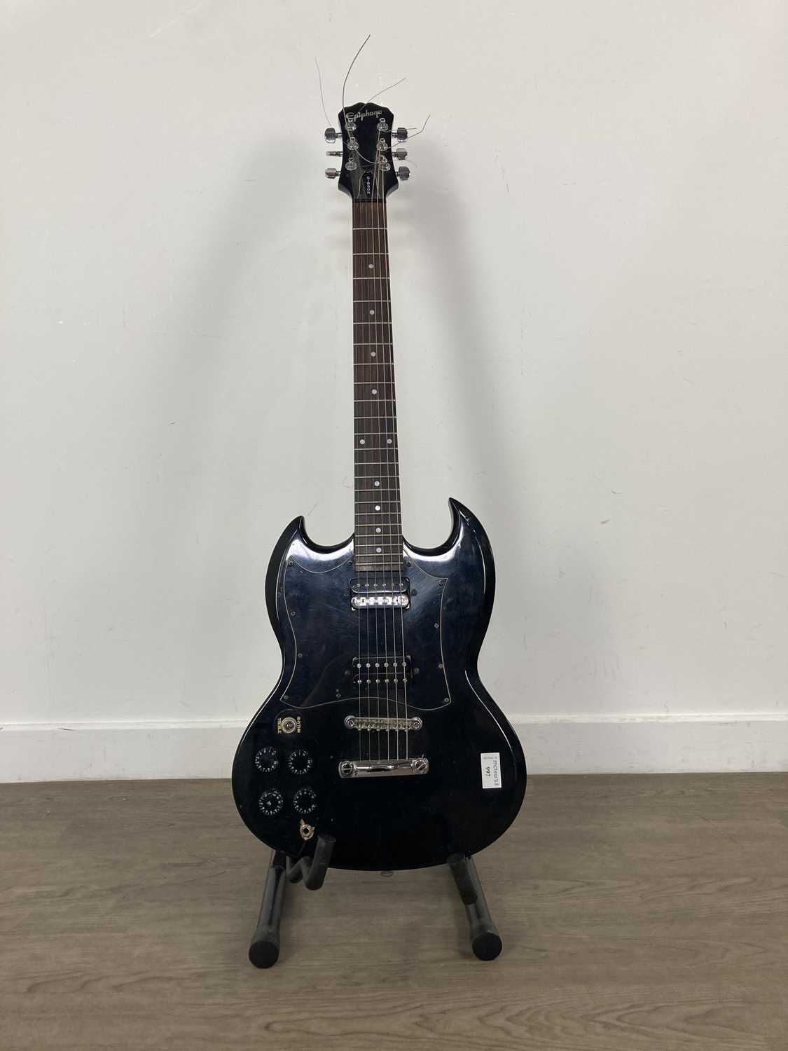 Lot 997 - GIBSON EPIPHONE SIX STRING ELECTRIC GUITAR,