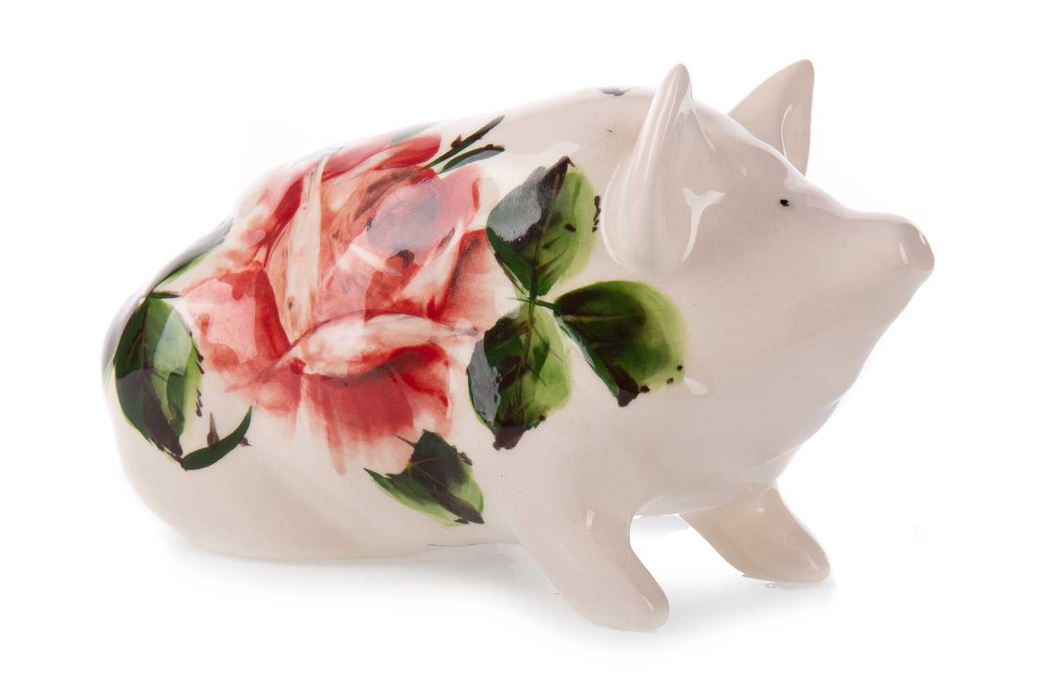 Lot 1474 - GRISELDA HILL, WEMYSS POTTERY PIG,
