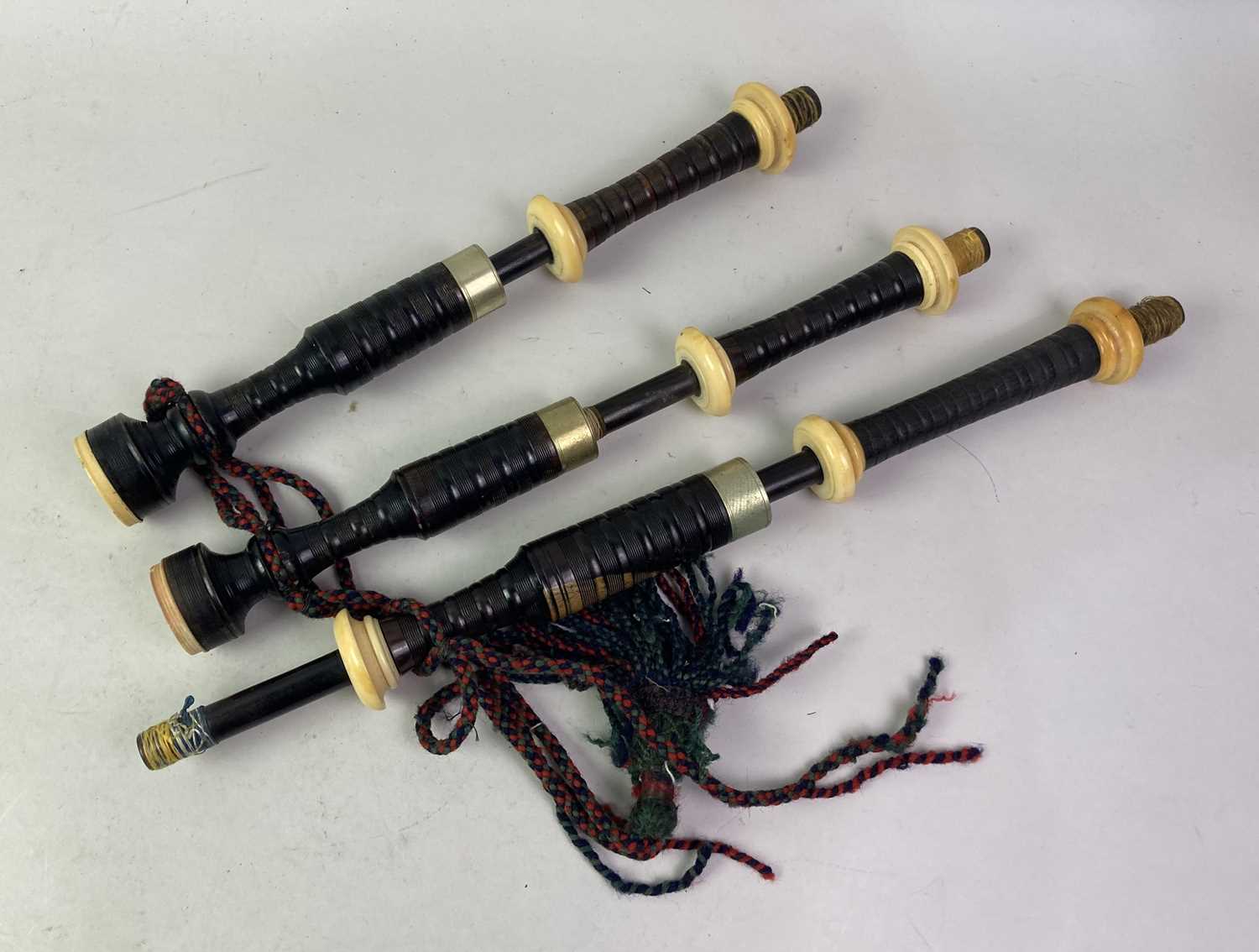 Lot 1080 - COLLECTION OF BAGPIPE PARTS,