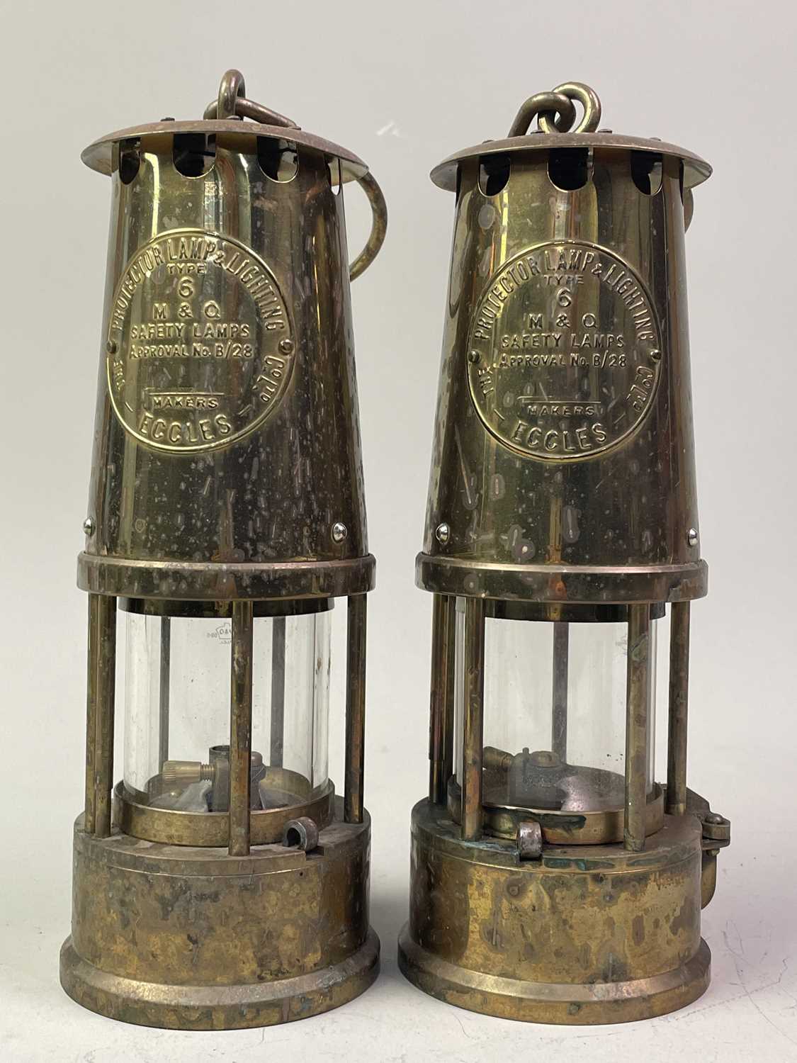 Lot 2 - THREE MINERS LAMPS,