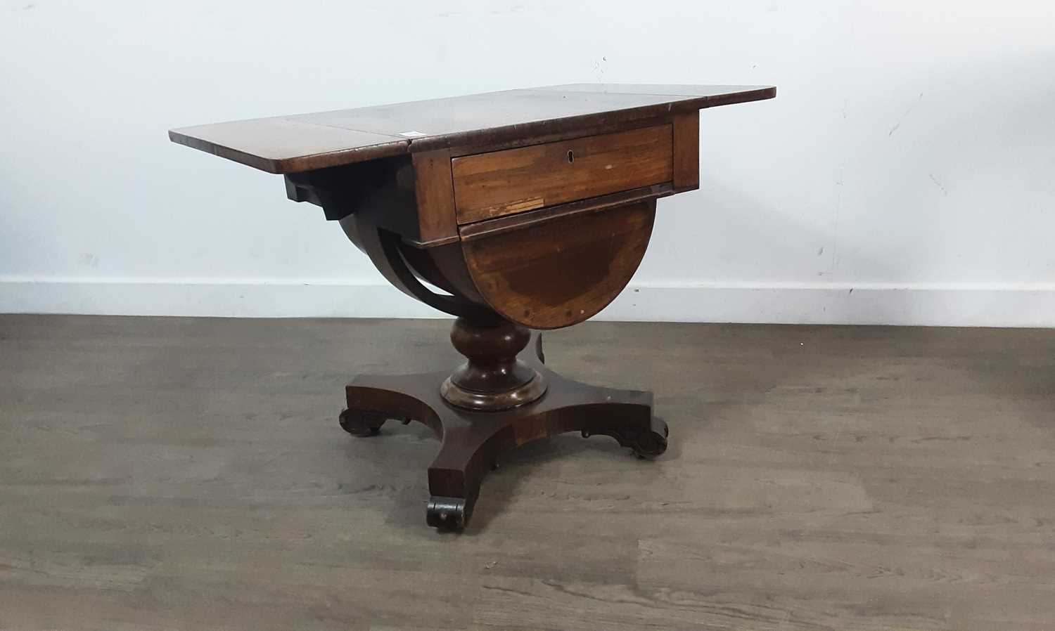 Antique drop leaf sewing table store