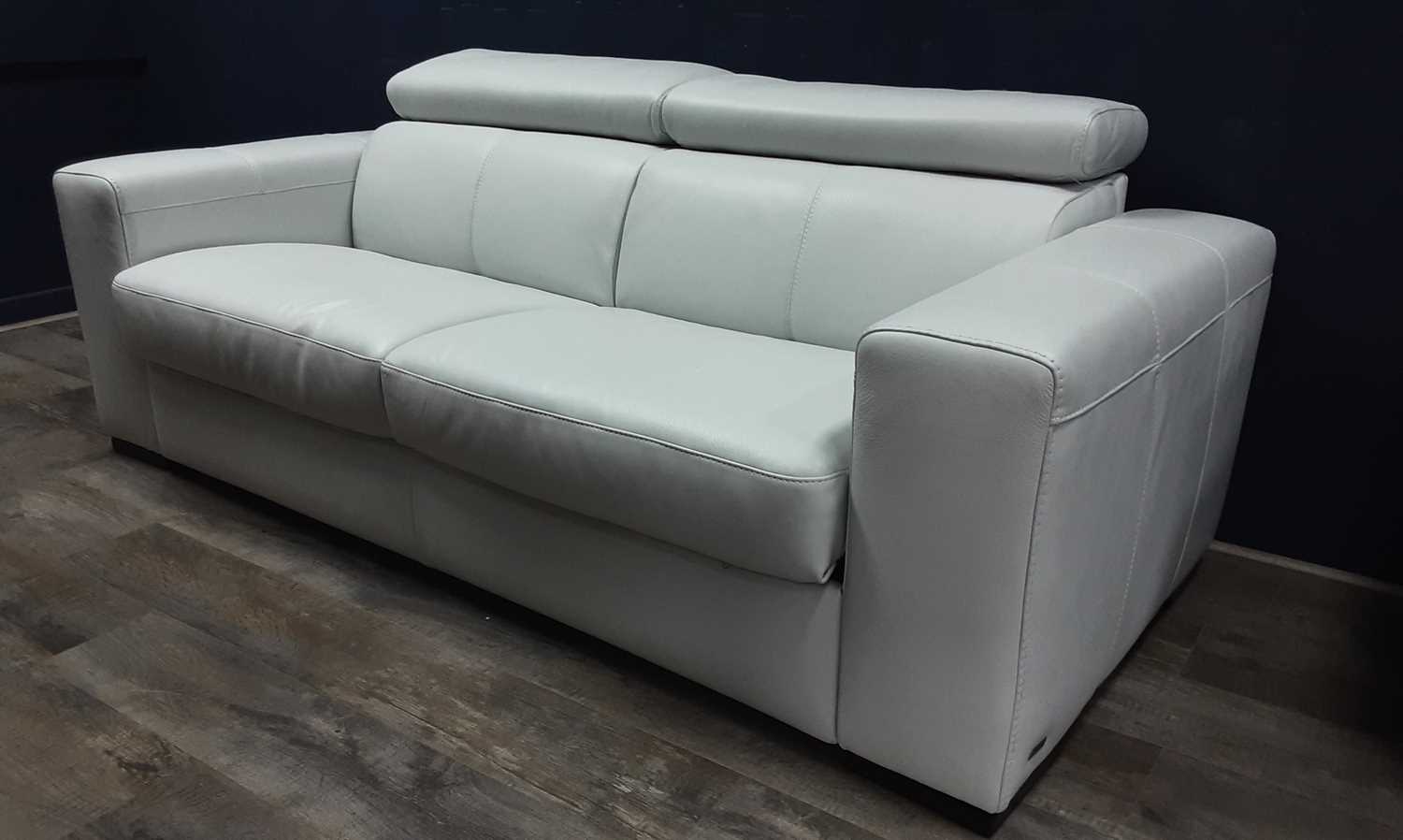 Lot 571 NATUZZI EDITIONS LEATHER SOFA BED