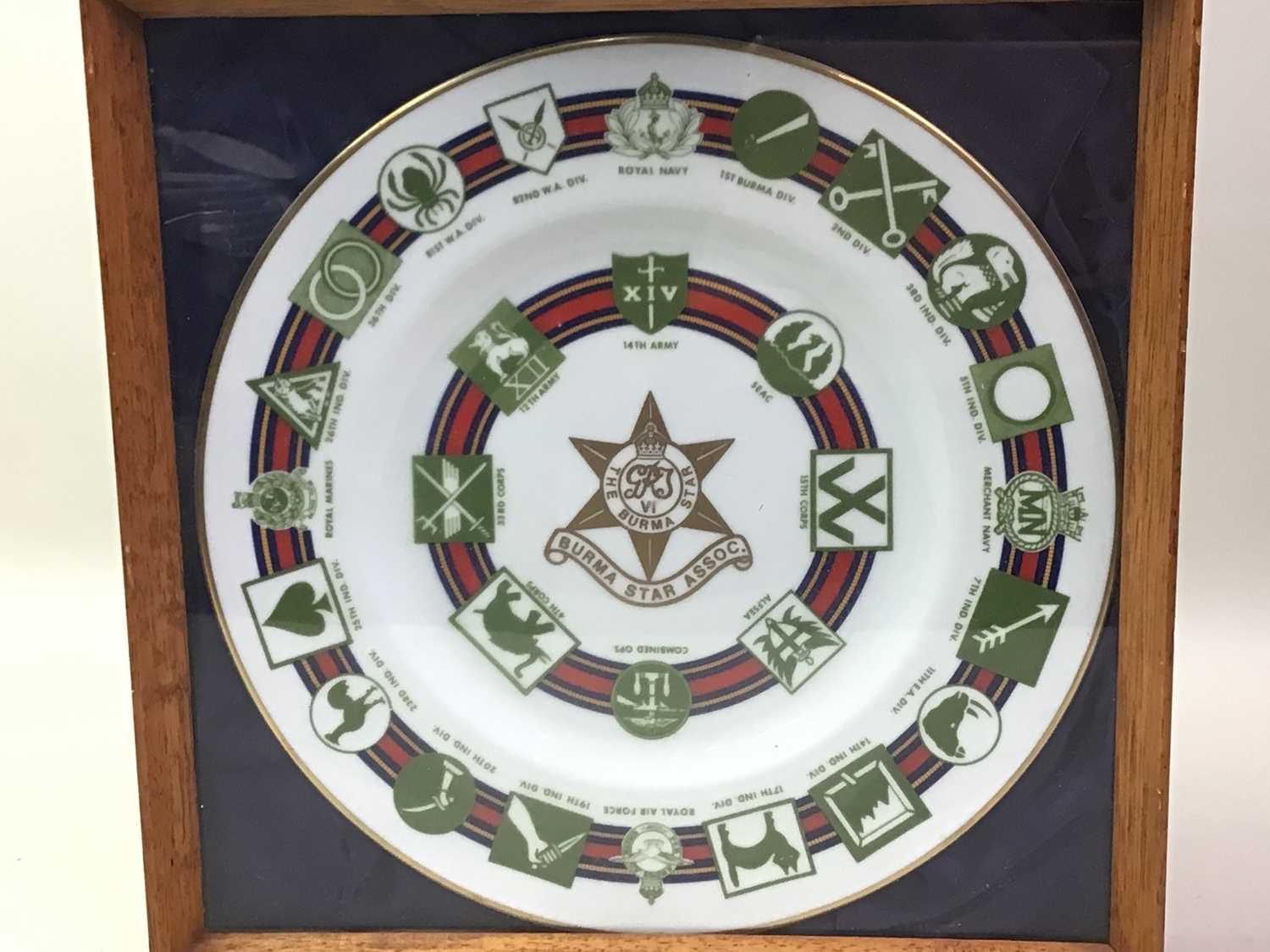 Lot 488 - TWO COMMEMORATIVE MILITARY PLATES,