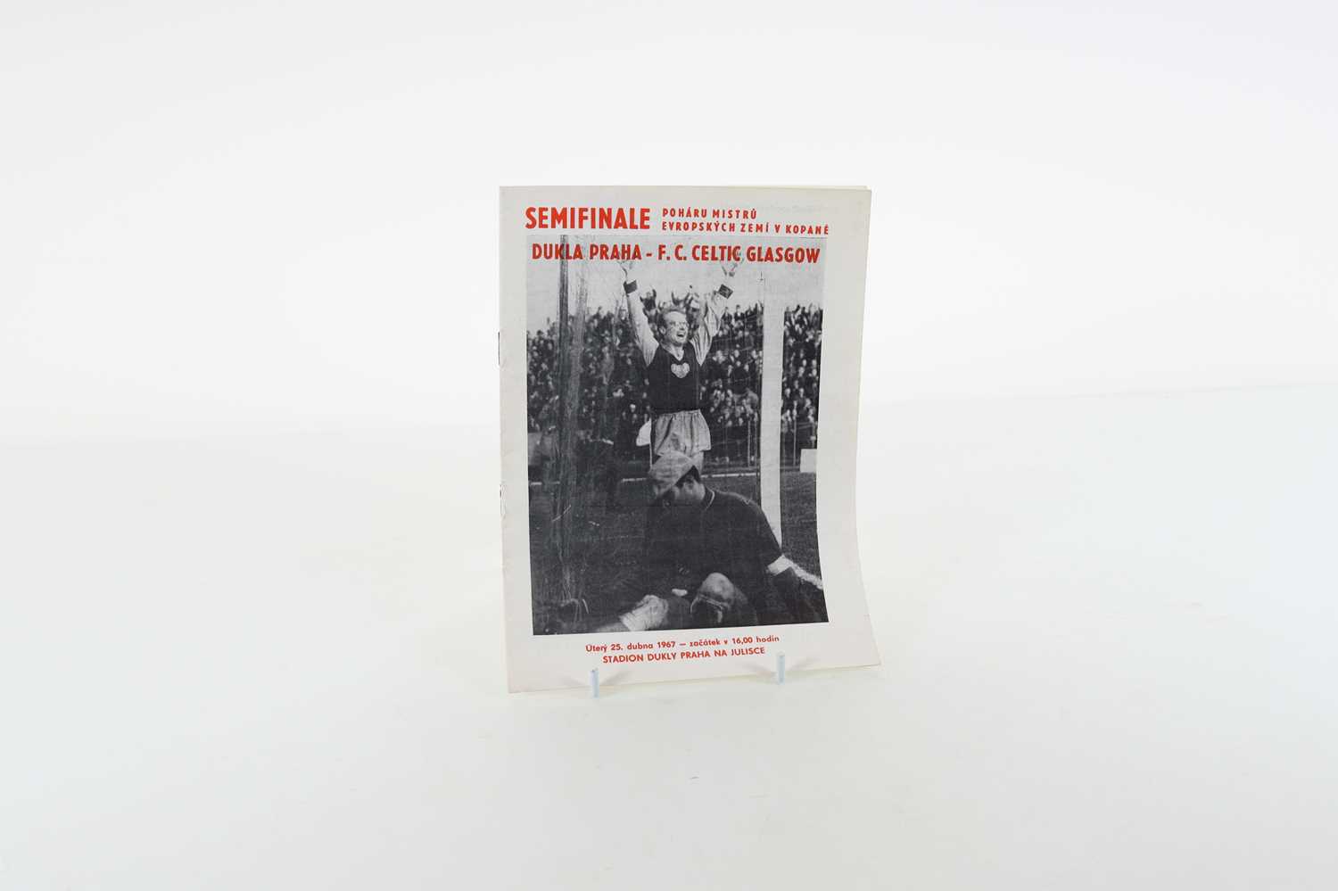 Lot 1887 - DUKLA PRAGUE VS. CELTIC F.C., EUROPEAN CUP