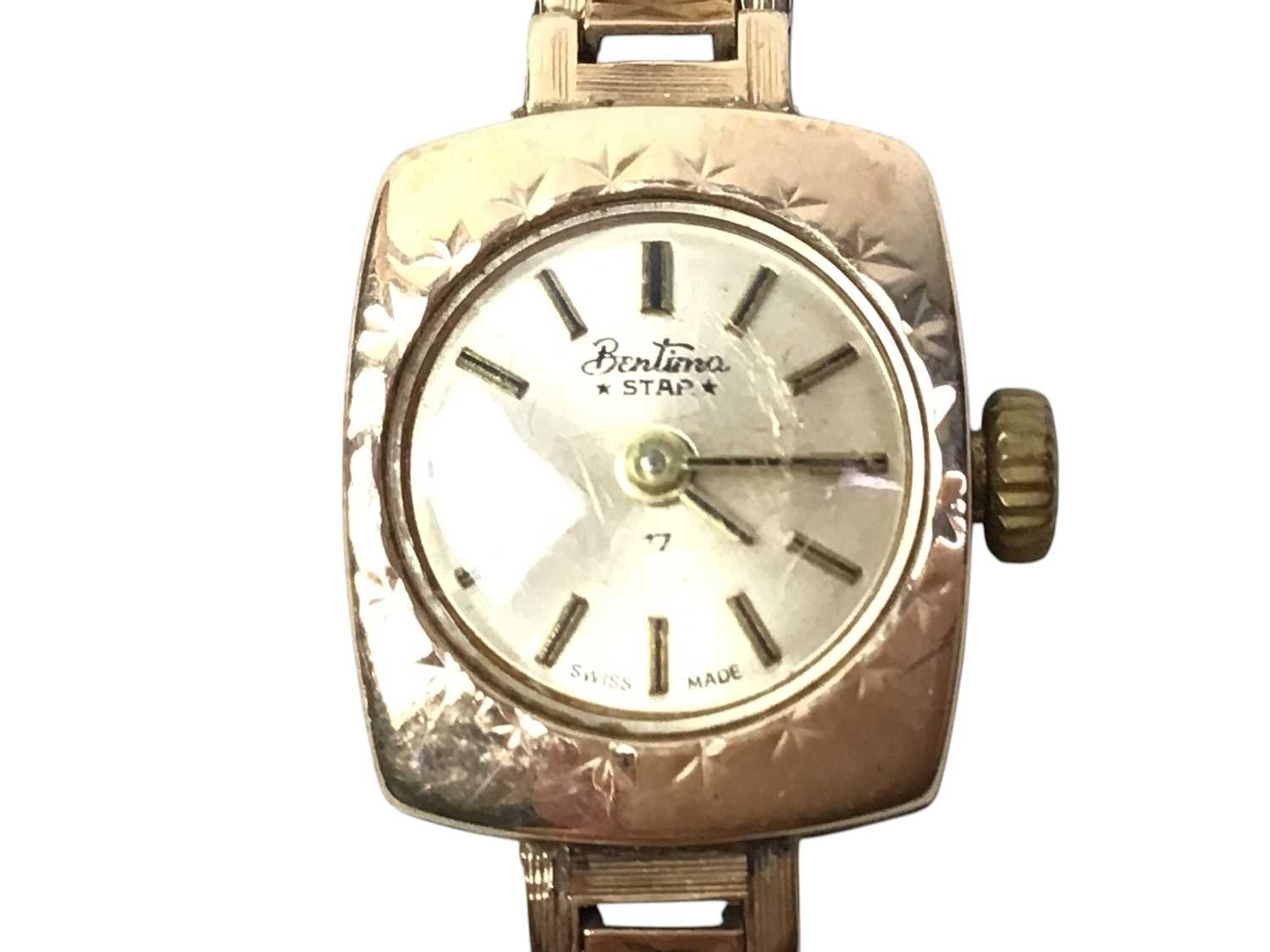 Lot 511 - VINTAGE BENTIMA STAR LADY'S WRIST WATCH,